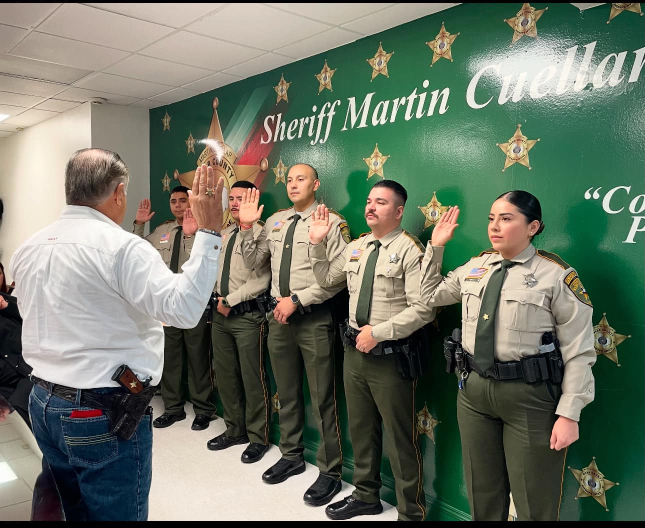 Five people join the Webb County Sheriff's Office family