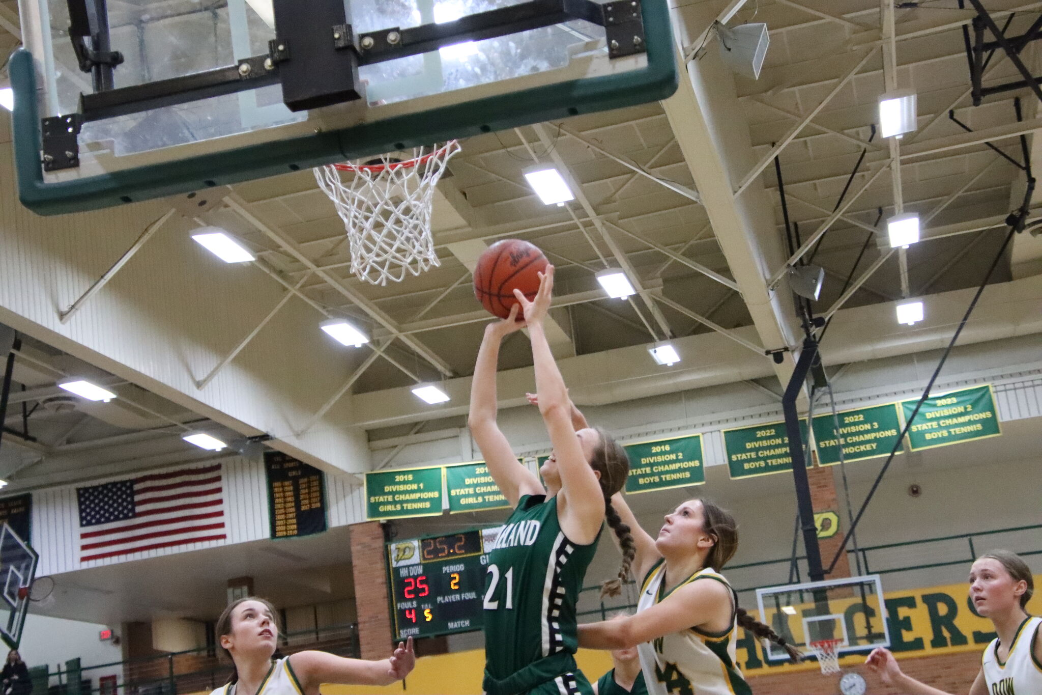 Falcons topple Mustangs in girls' hoops