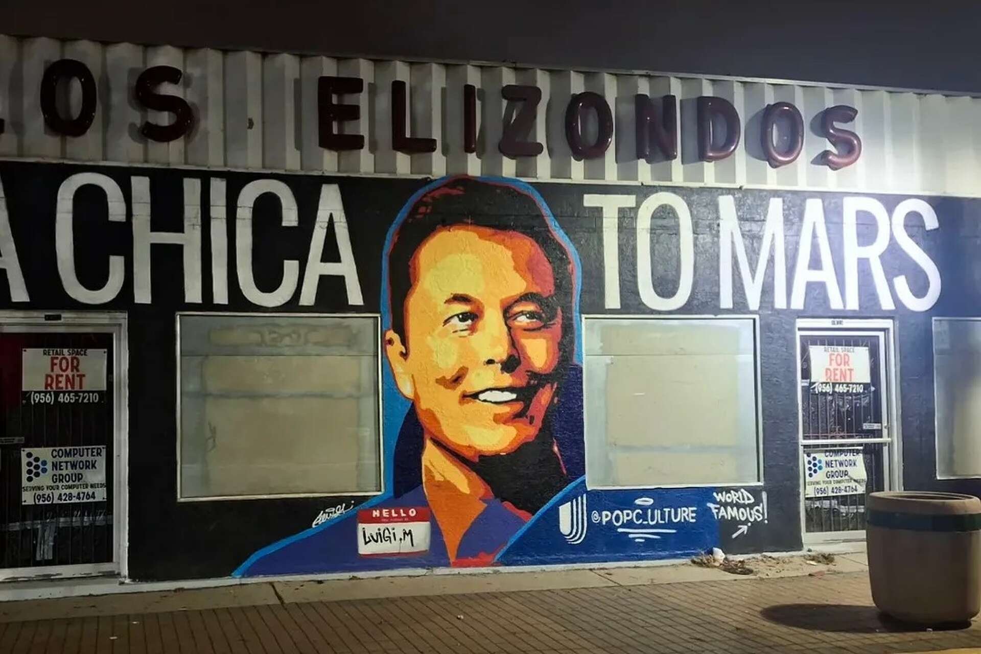 Texas artist adds alleged health care shooter's name to Musk mural