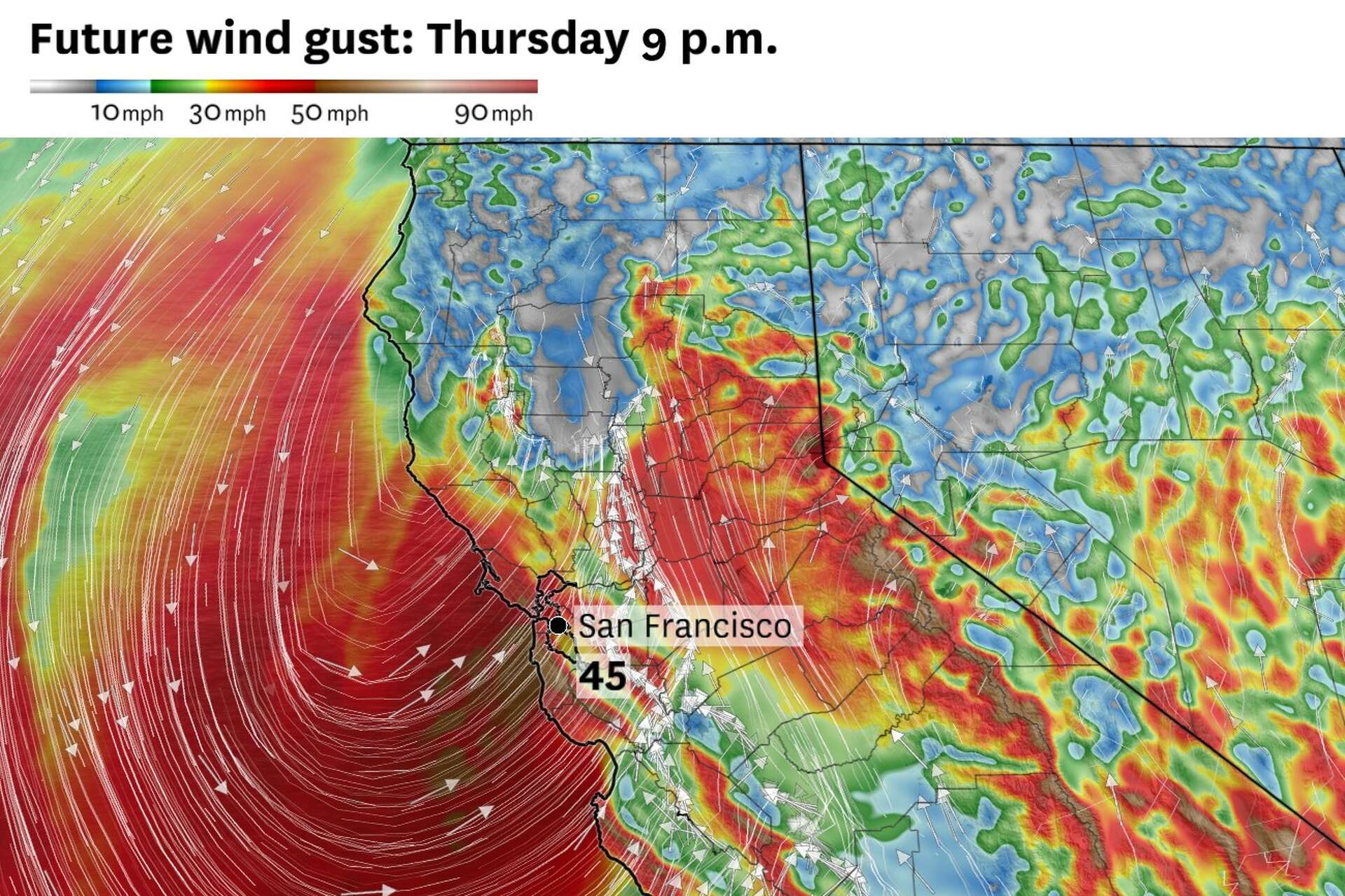 Another storm coming to Bay Area with up to 55 mph wind gusts