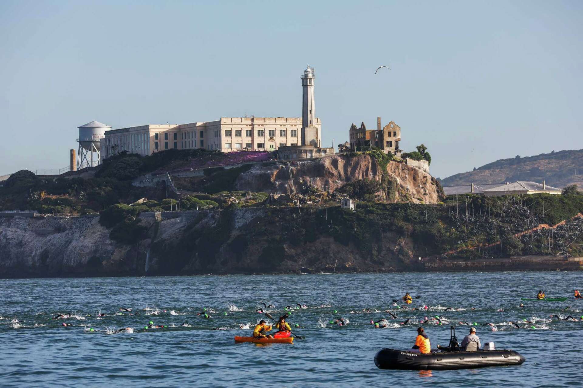 Two rescued while swimming between Alcatraz and SF’s Pier 45