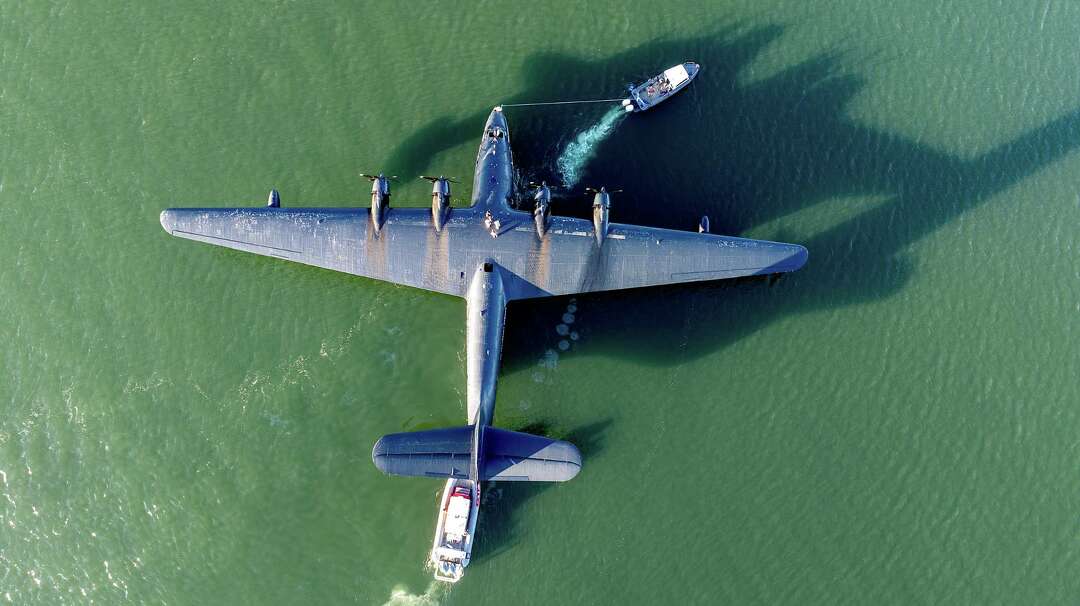 World War II flying boat makes stop in Bay Area en route to new home