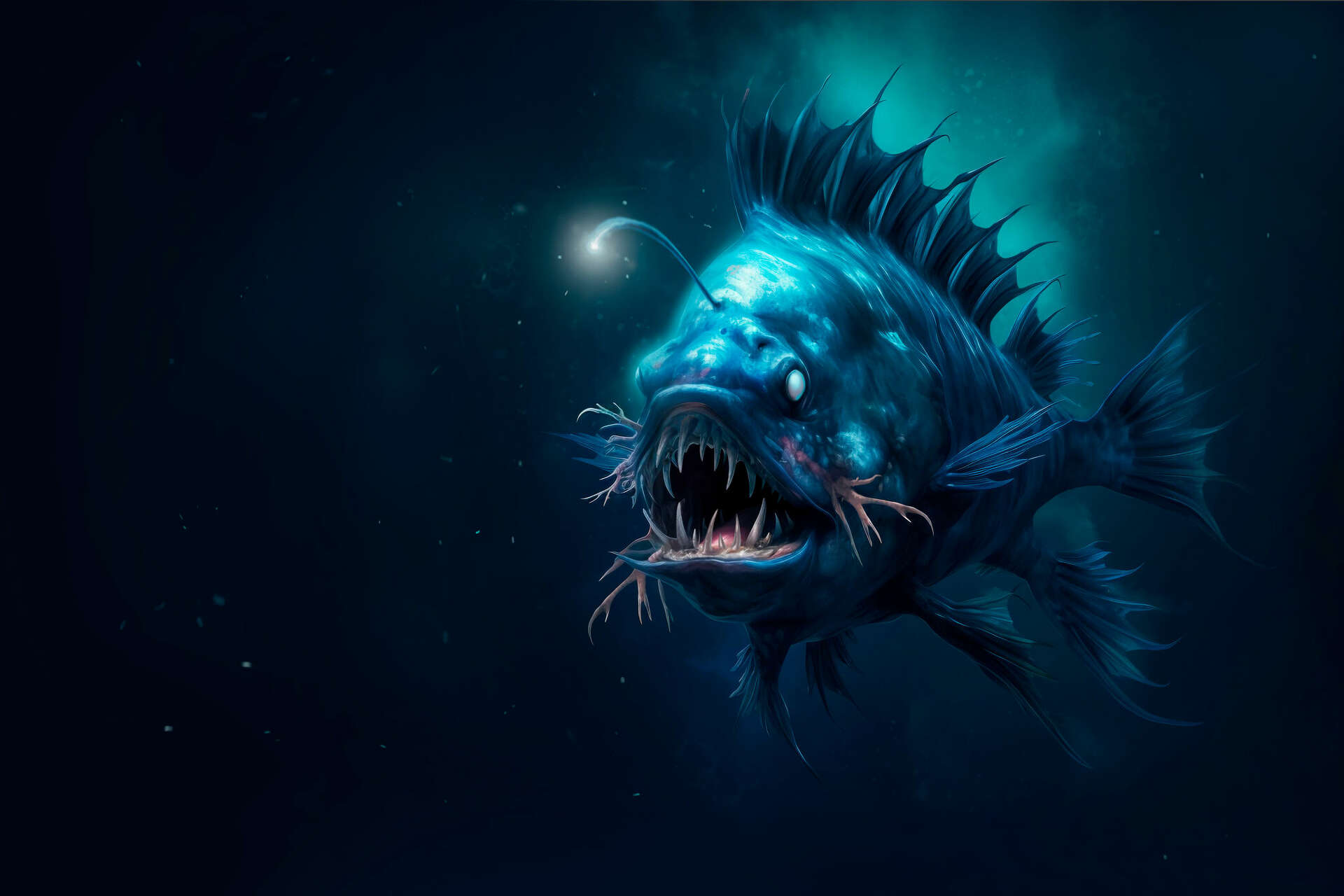 Black seadevil anglerfish makes rare appearance near Spain