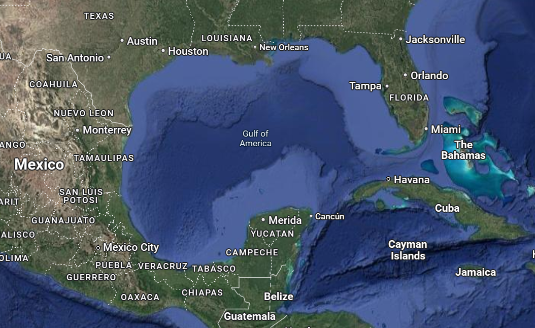 It's the Gulf of America now on Google Maps