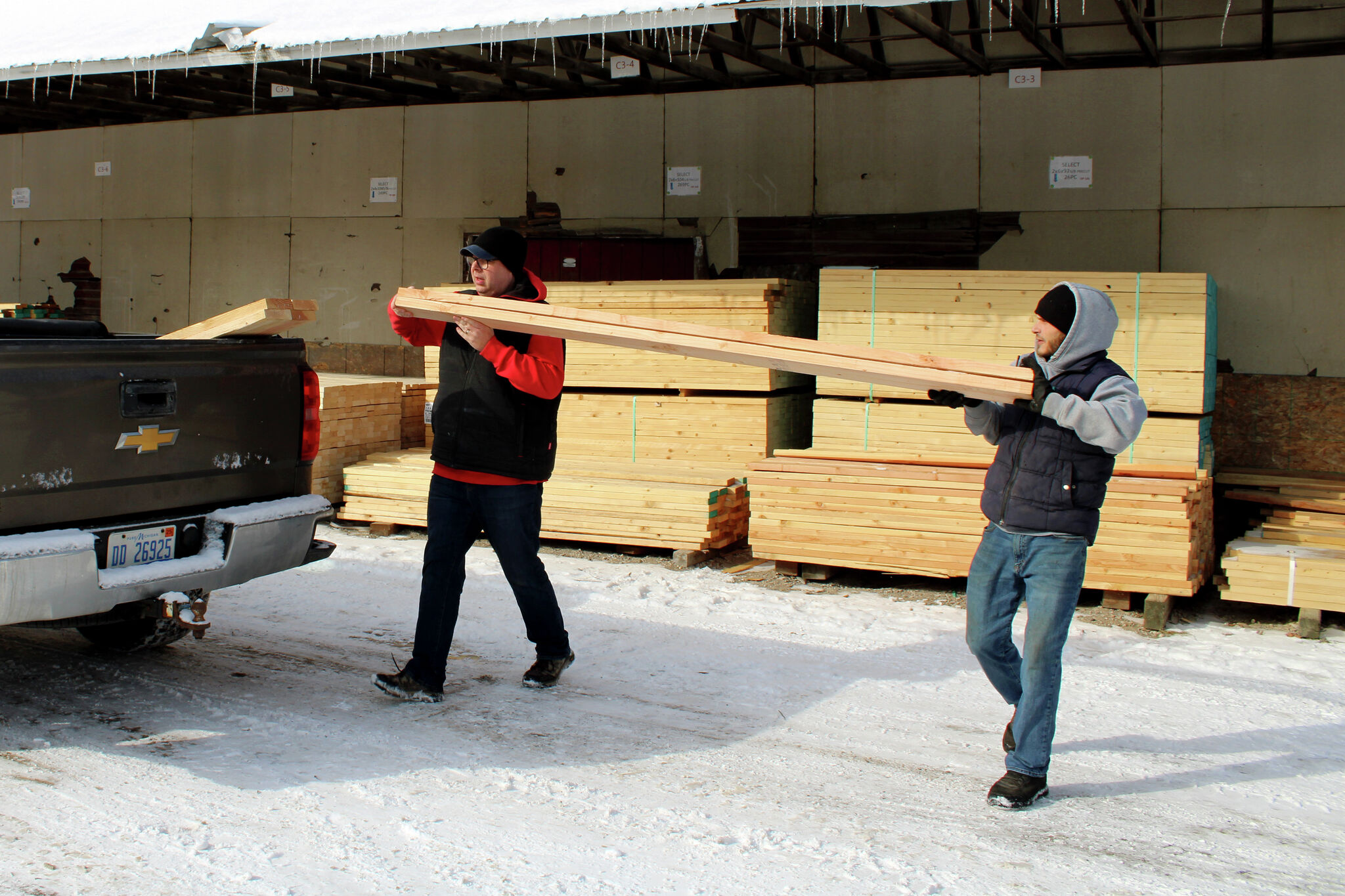 Big Rapids Lumber and Hardware keeps busy in the cold