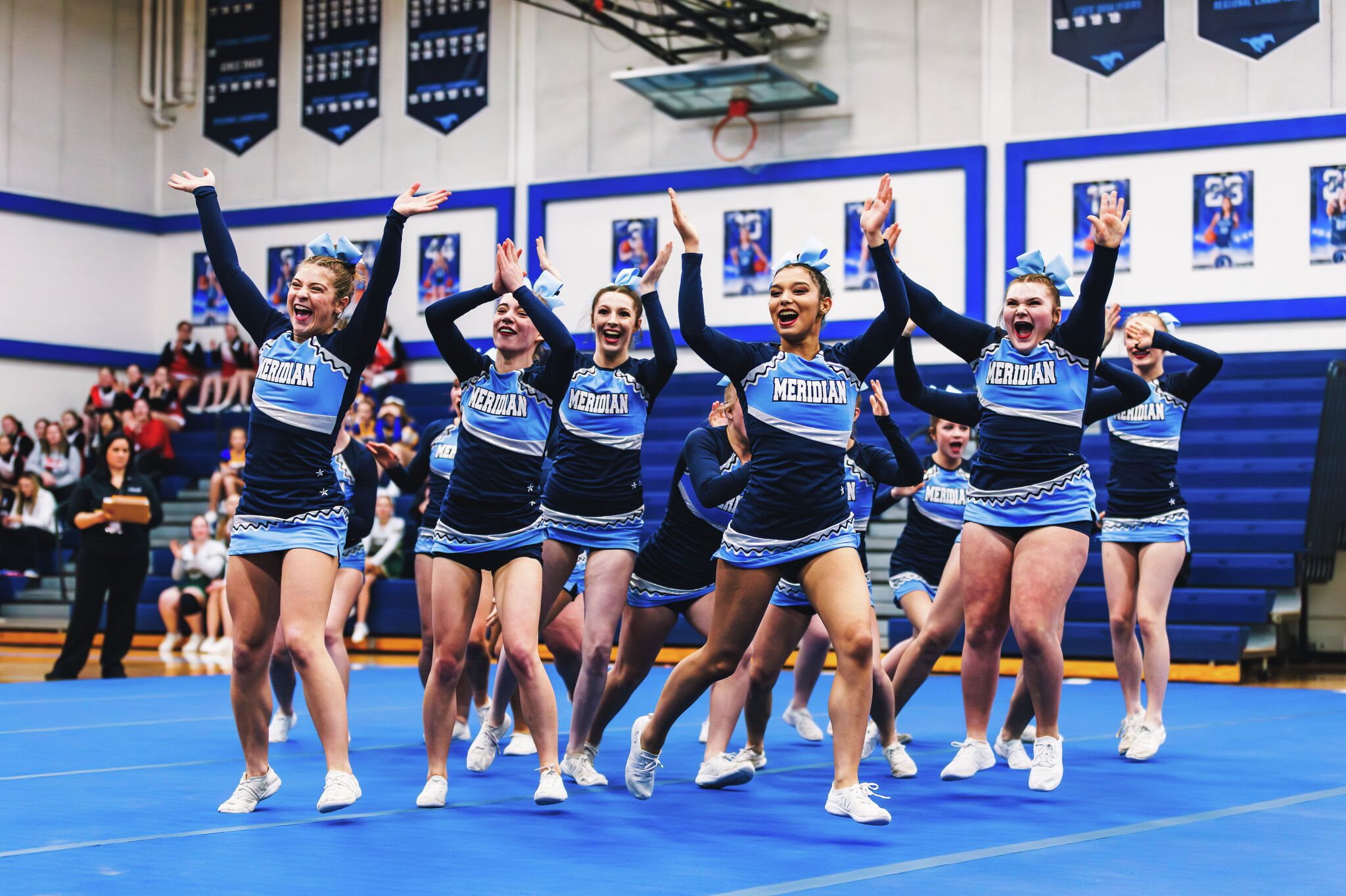 No. 1 Meridian wins Mustang Cheer Corral #3