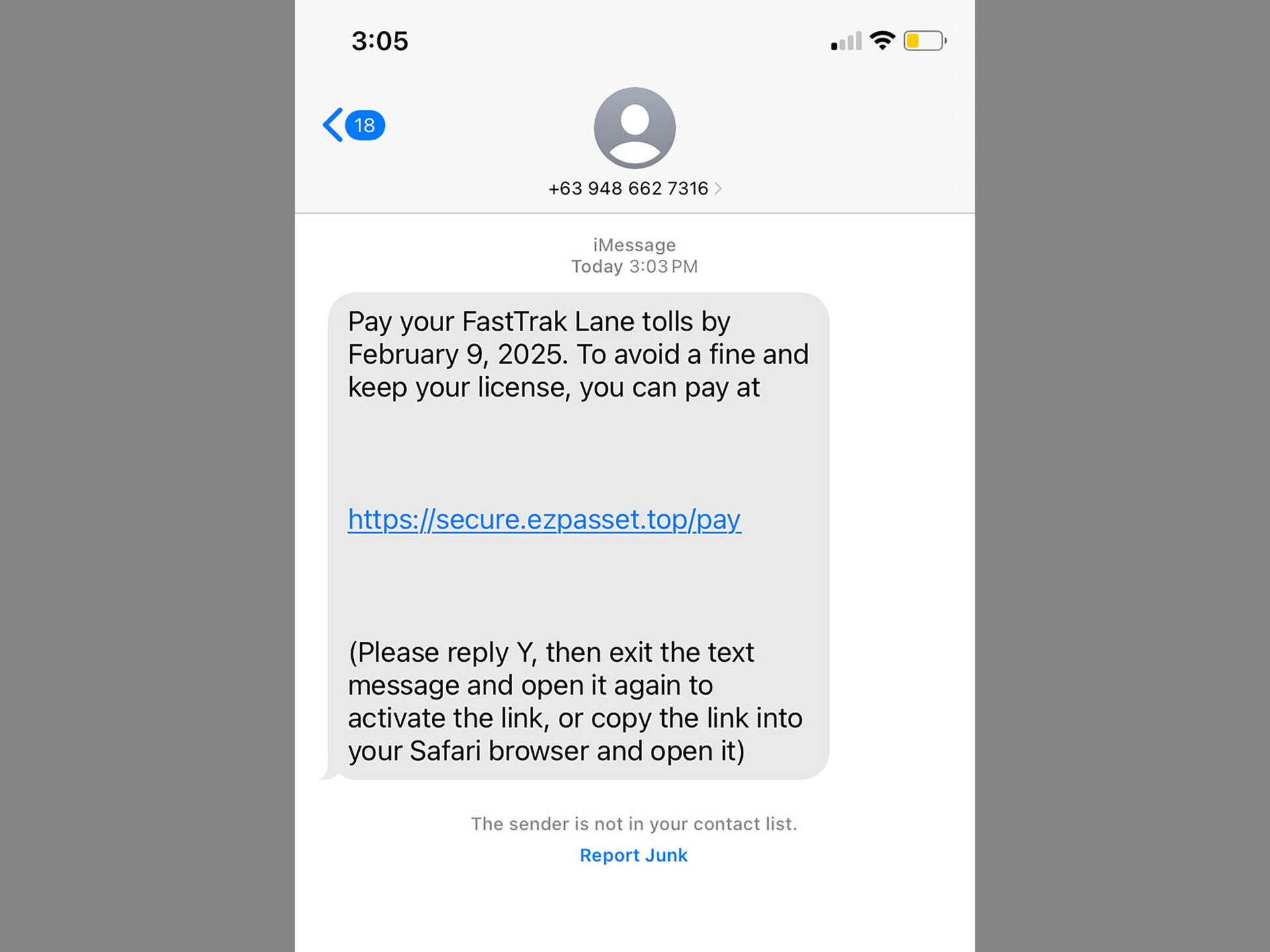 Thruway Authority warns of E-ZPass toll scam texts