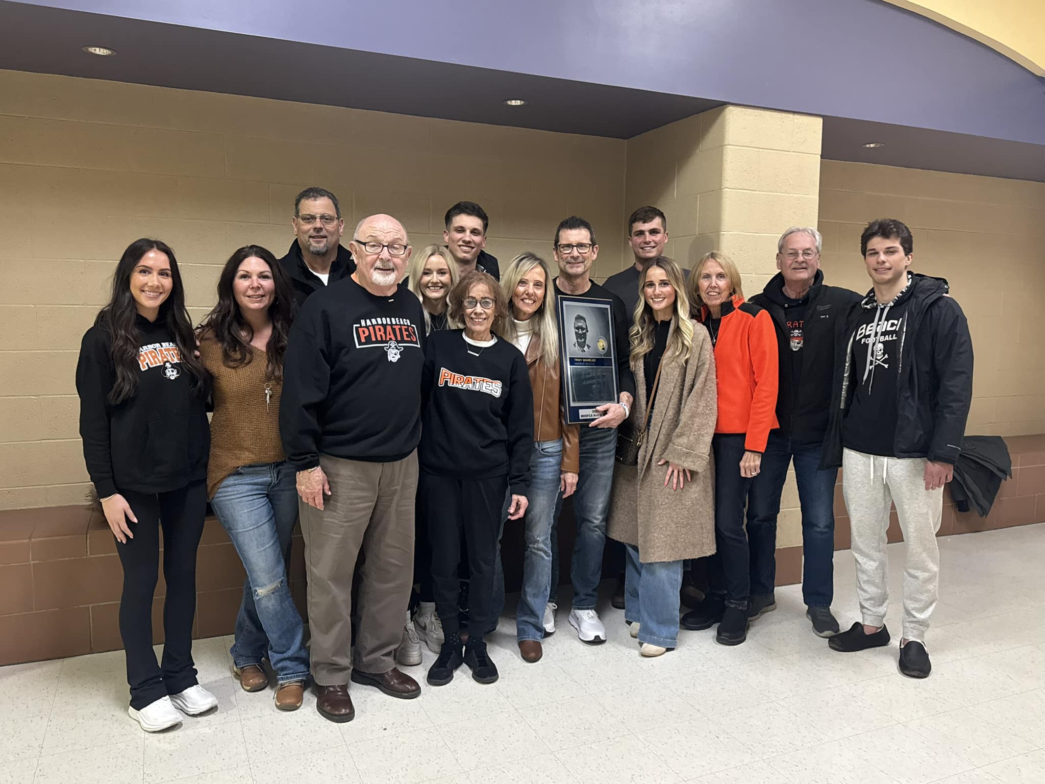 Harbor Beach coach Schelke honored with MHSFCA Plaque