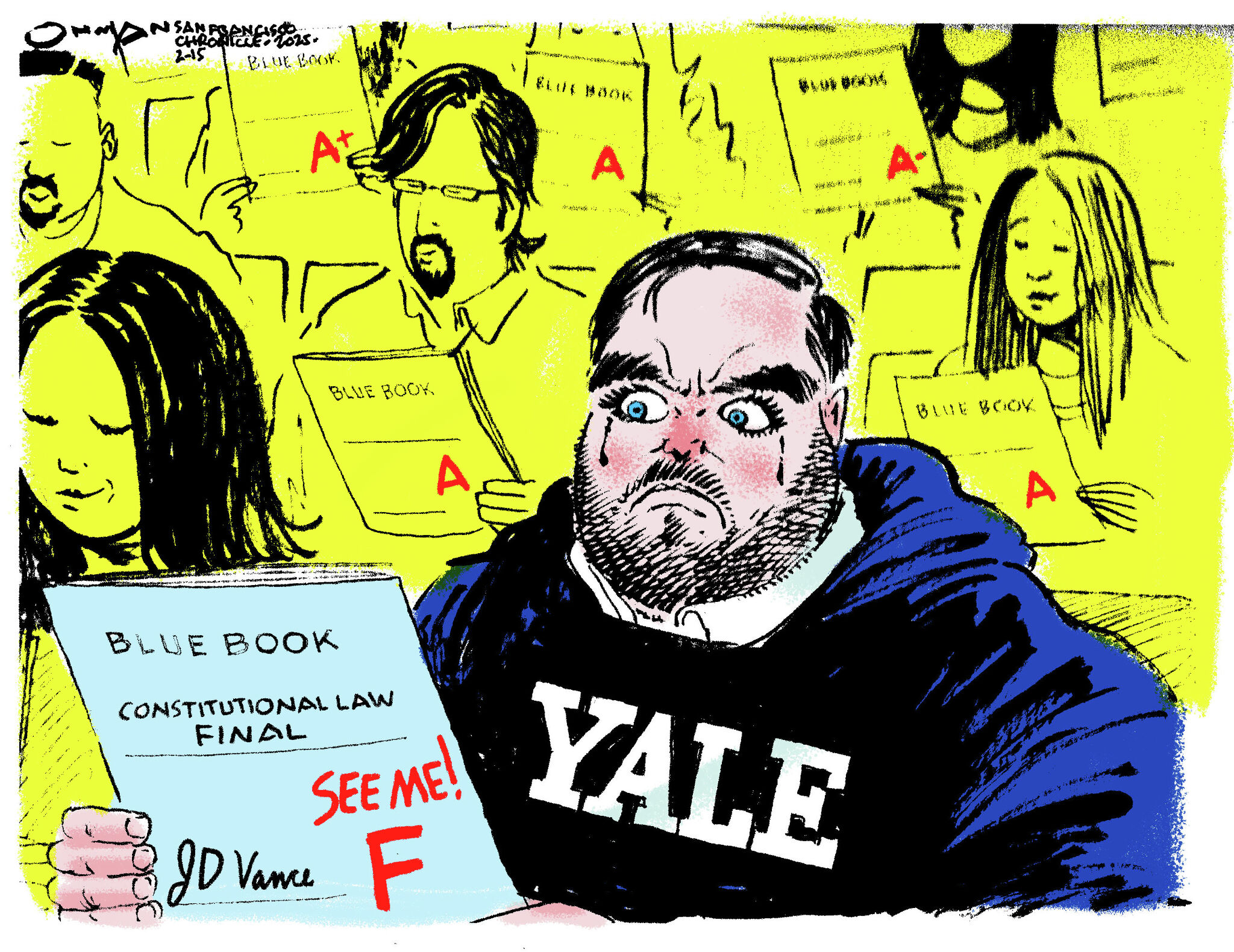 Did Vance sleep through his Yale law class on the U.S. Constitution?