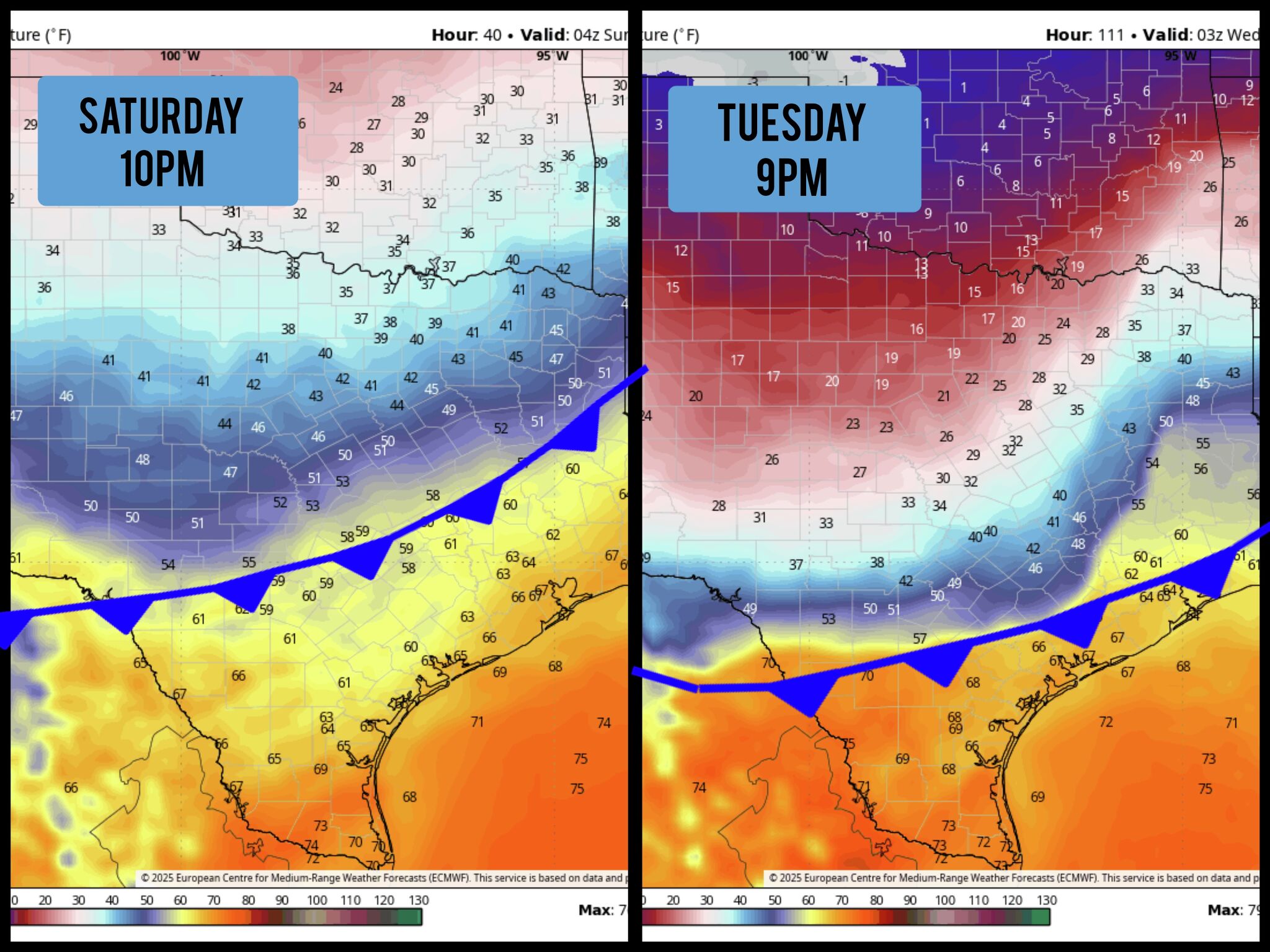 Two cold fronts aim for South Texas. Here’s when each arrives.
