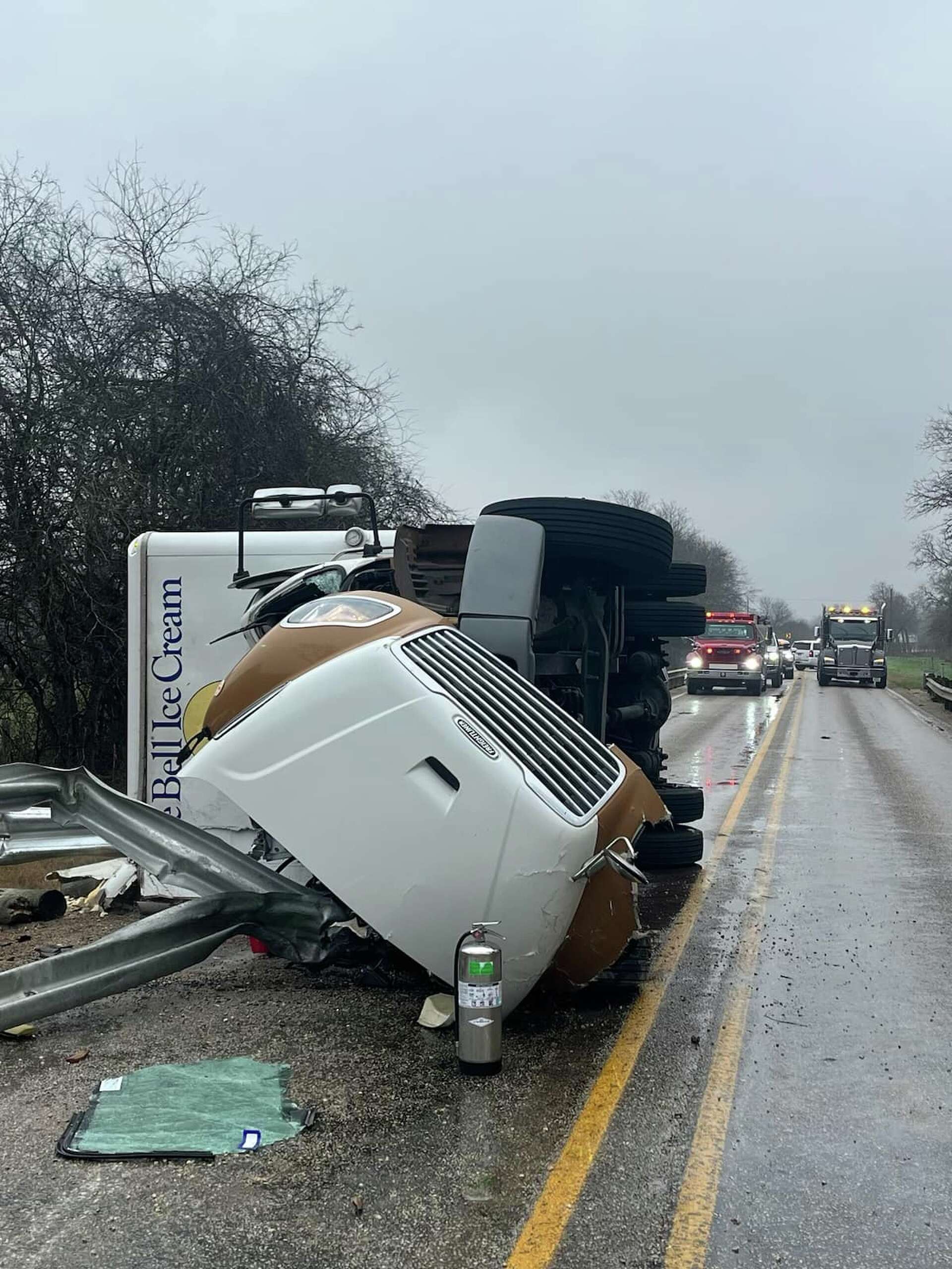 Deadly Blue Bell ice cream truck crash shuts down Texas road