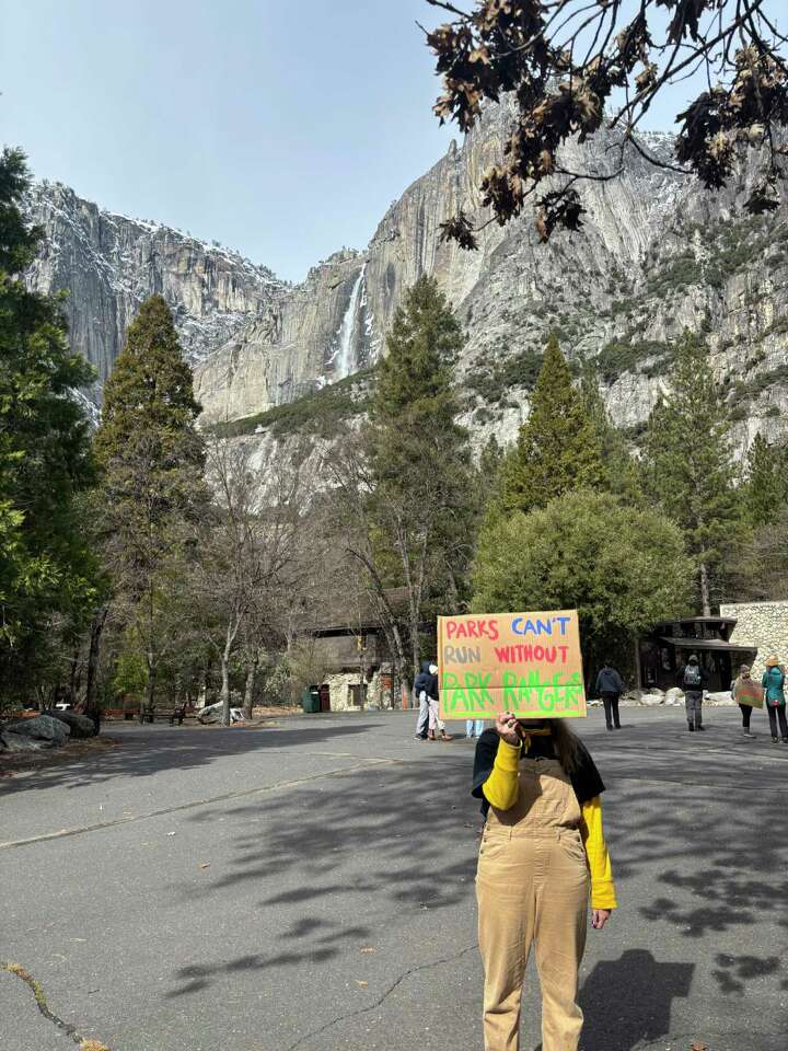 ‘Parks are in danger’: Yosemite workers protest firings, hiring freeze