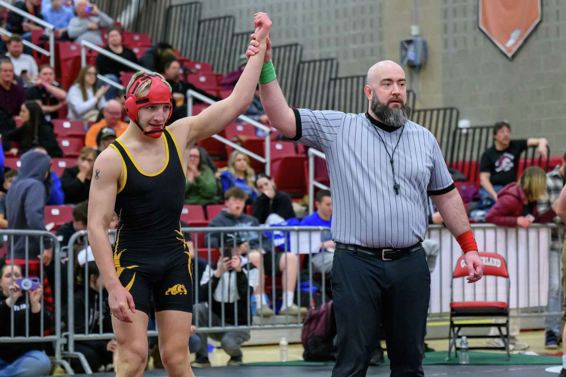 Gabe and Liam English each win Section II Division II wrestling titles