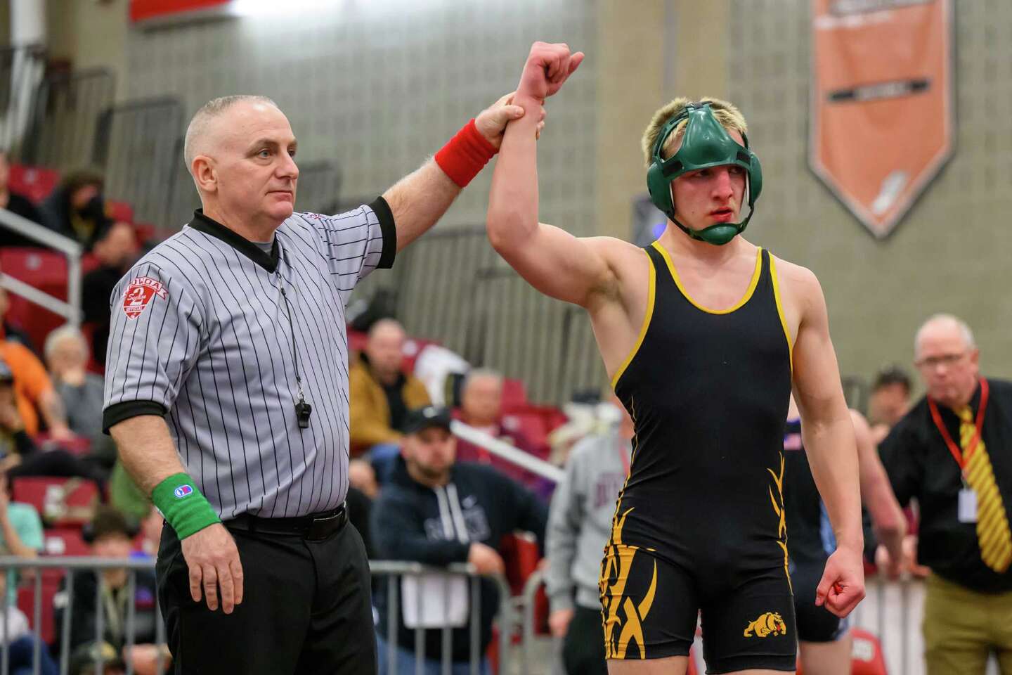 Gabe and Liam English each win Section II Division II wrestling titles