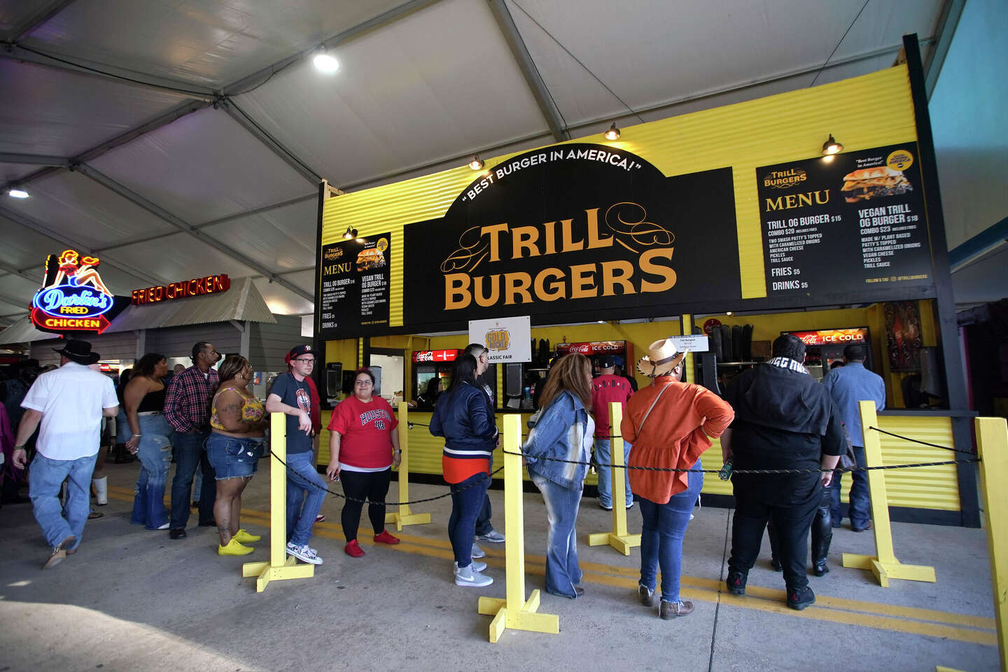 Trill Burgers introducing 'Trill Town' at Houston rodeo