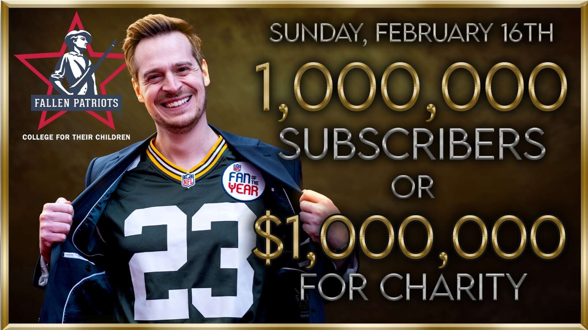 Tom Grossi raises money for Children of Fallen Patriots