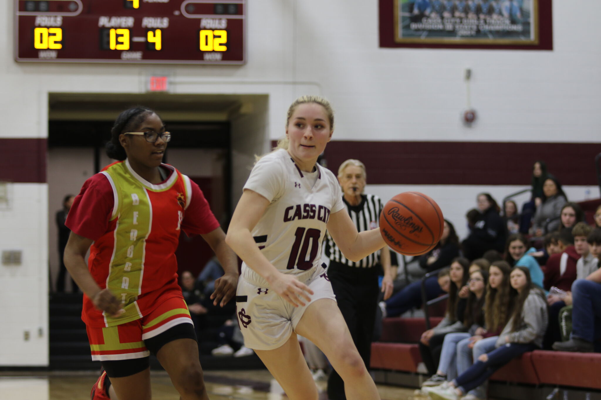 Cass City girls defeat Bridgeport in assembly basketball game