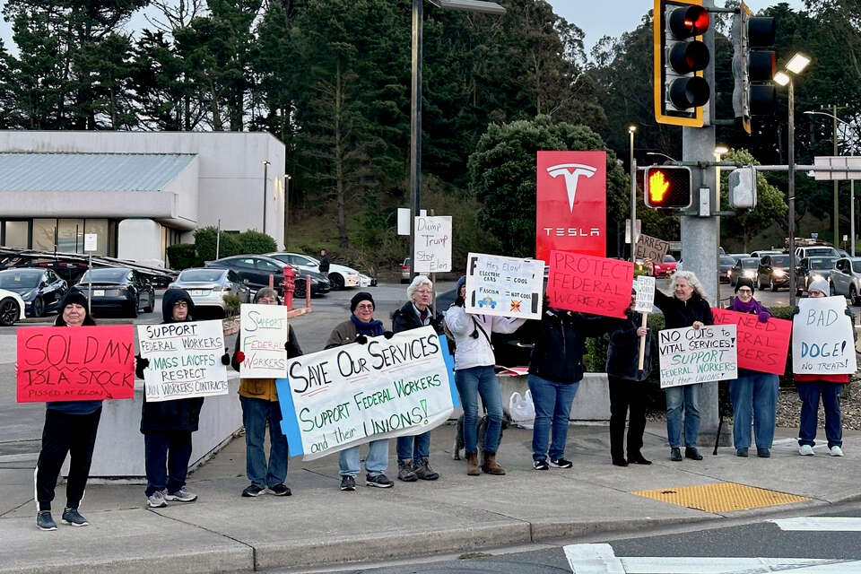 Protests against Elon Musk and mass layoffs spread across California