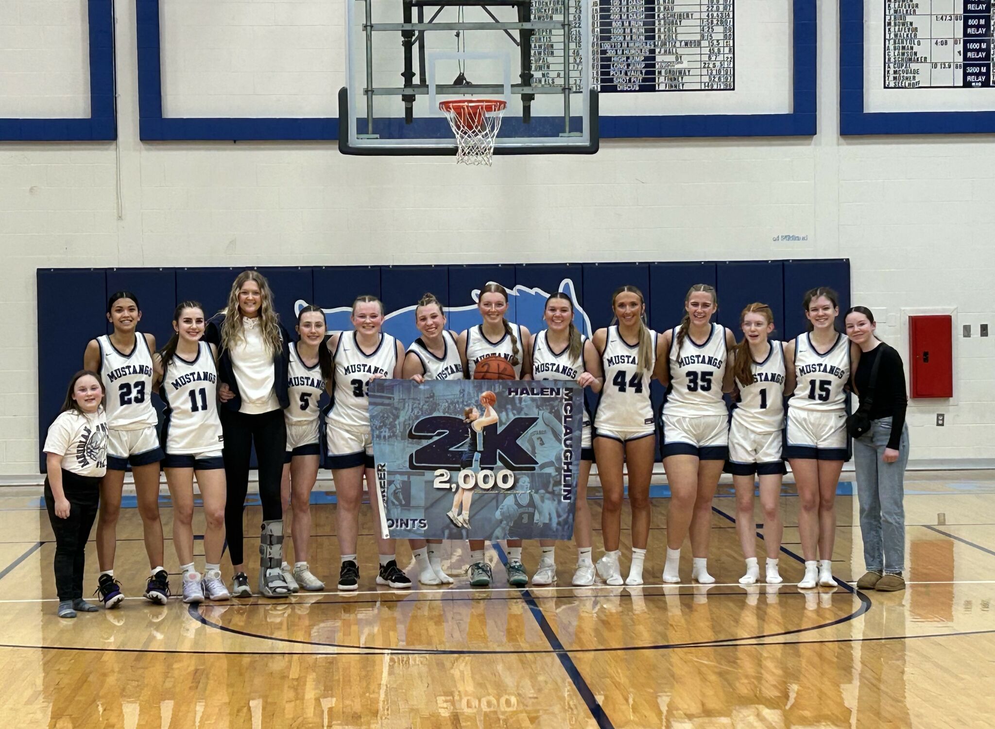 McLaughlin scores 2,000th point for Mustangs