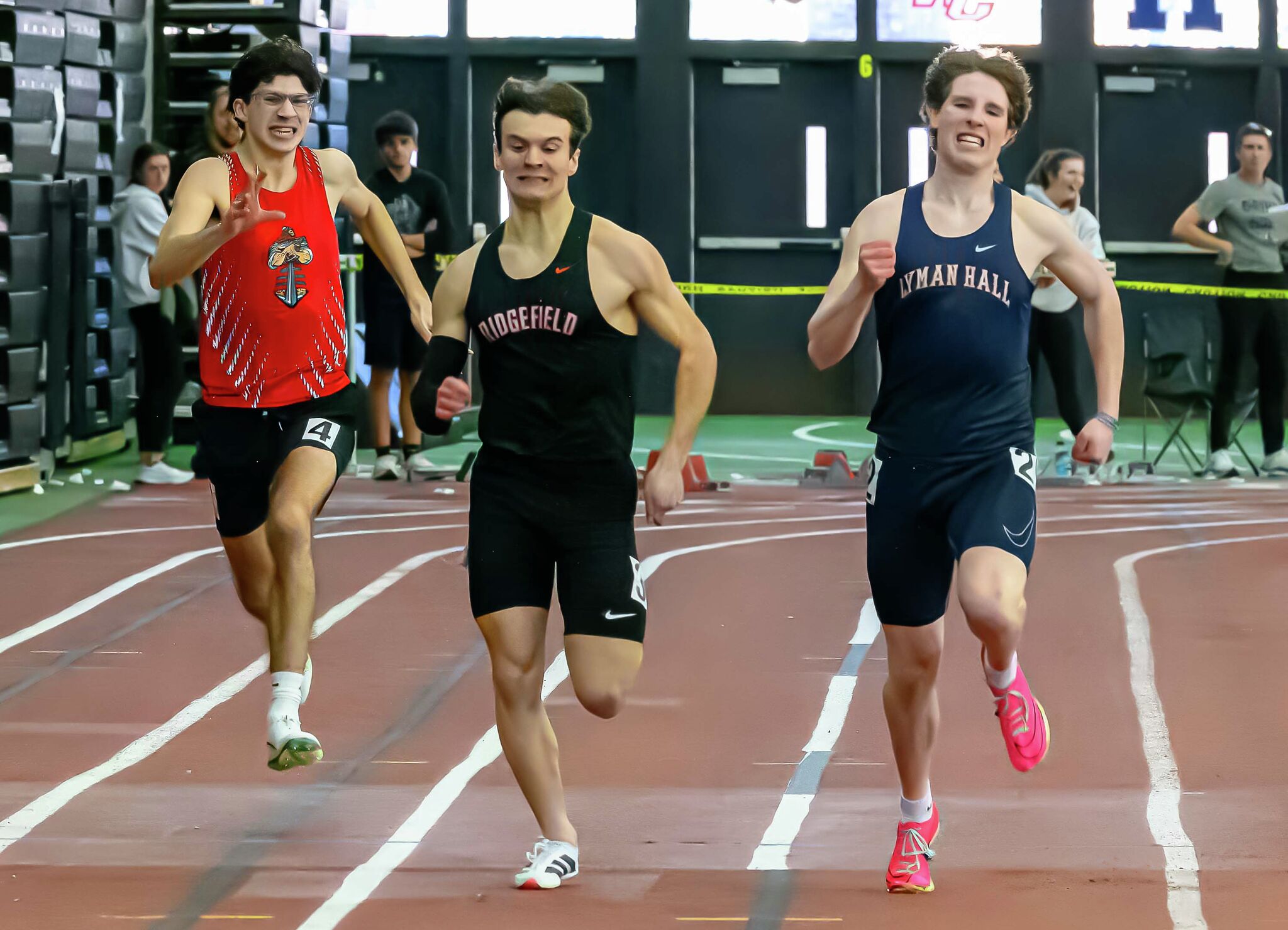 Lyman Hall boys indoor track and field wins the 2025 CIAC State Open