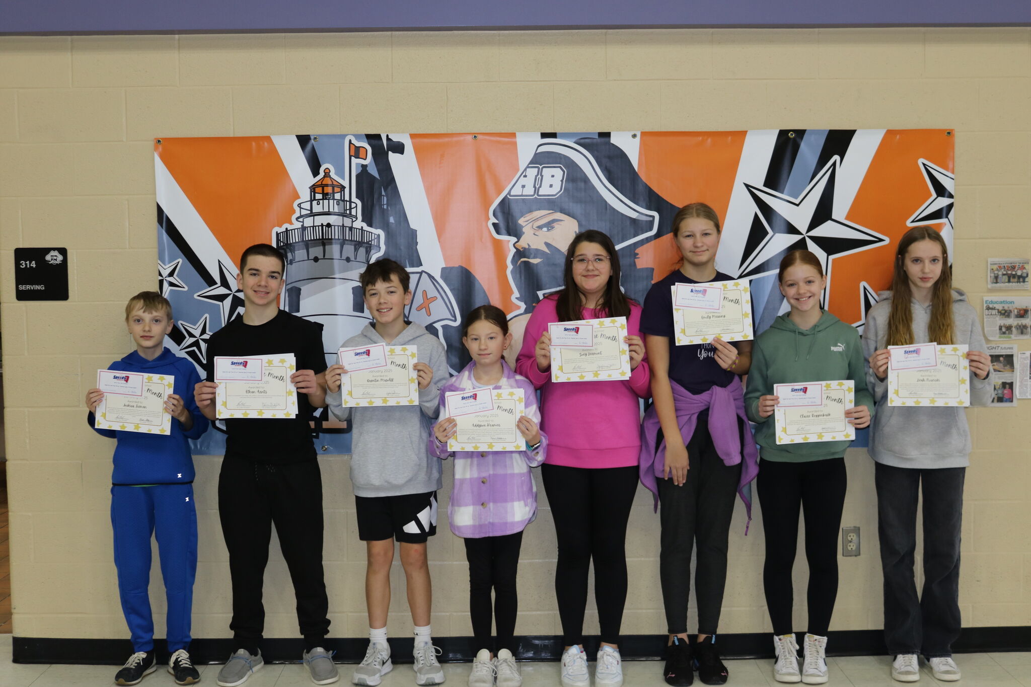 HBMS announces January students of the month