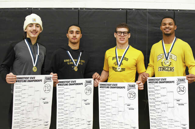 East Hartford wrestlers Isaac Quiles, Drayvn Roberts four-time champs