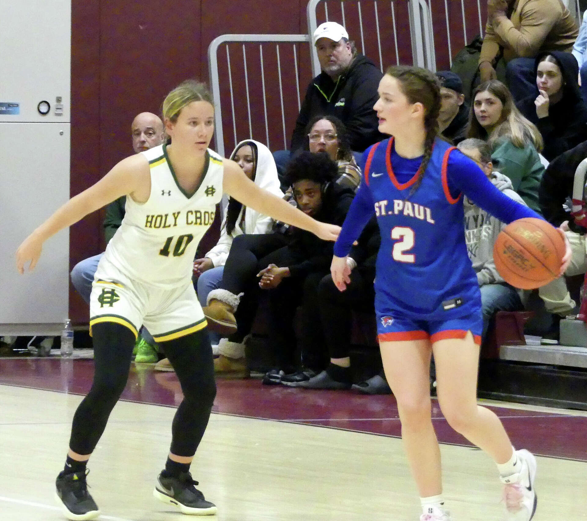 Holy Cross girls basketball tops St. Paul for NVL championship