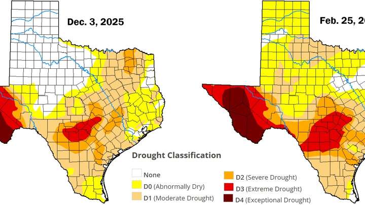 Rare snowfall to record heat: Houston's winter in three charts