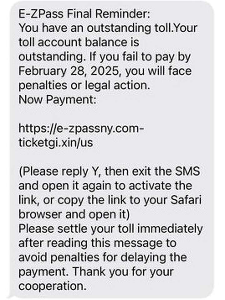 How to spot a fake E-ZPass message as toll text scams spread
