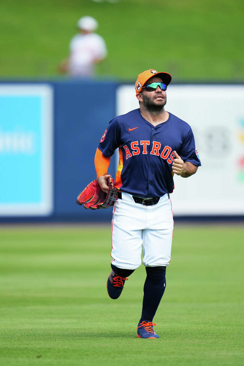 Jose Altuve: Houston Astros star makes his debut in left field