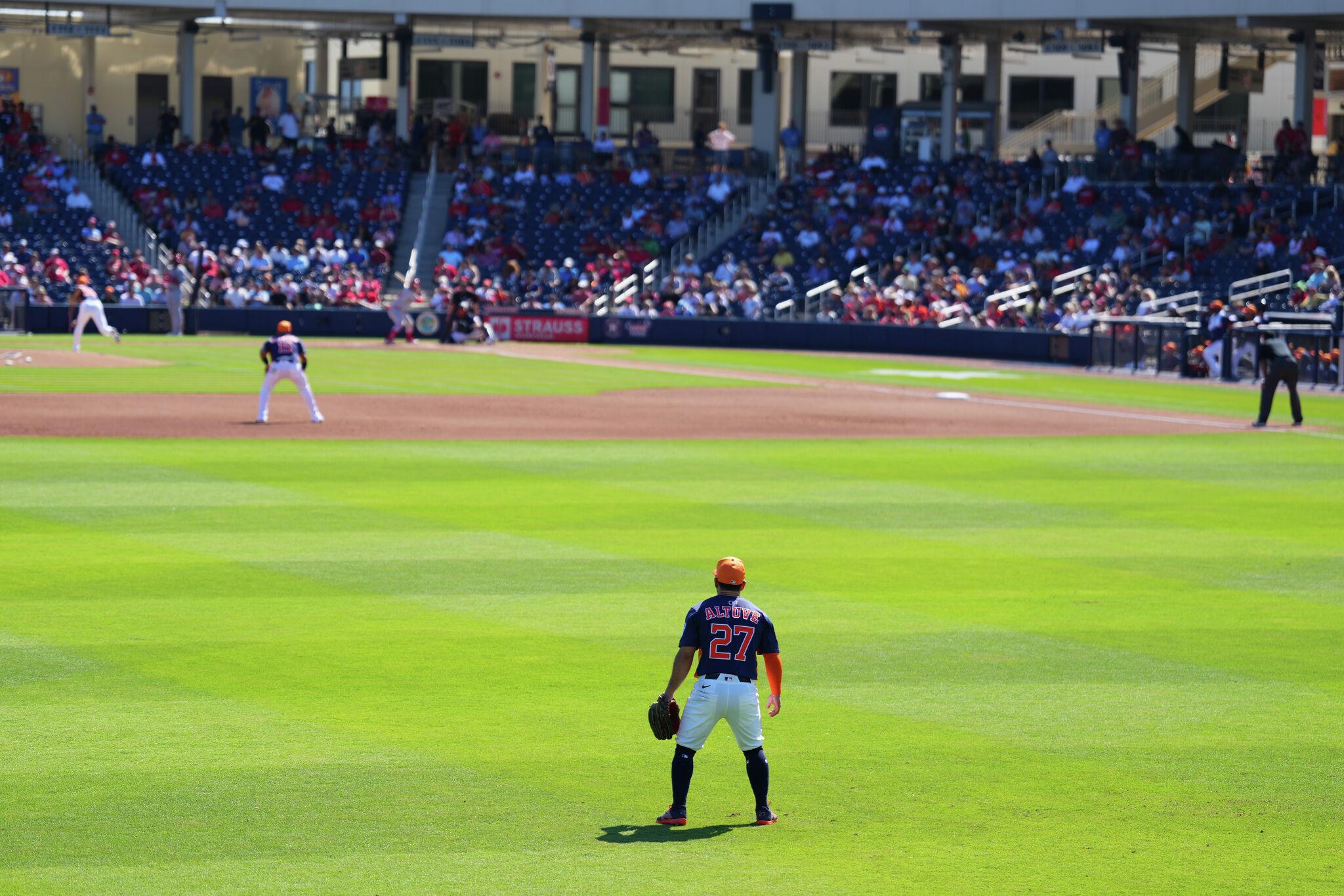 Jose Altuve: Houston Astros star makes his debut in left field
