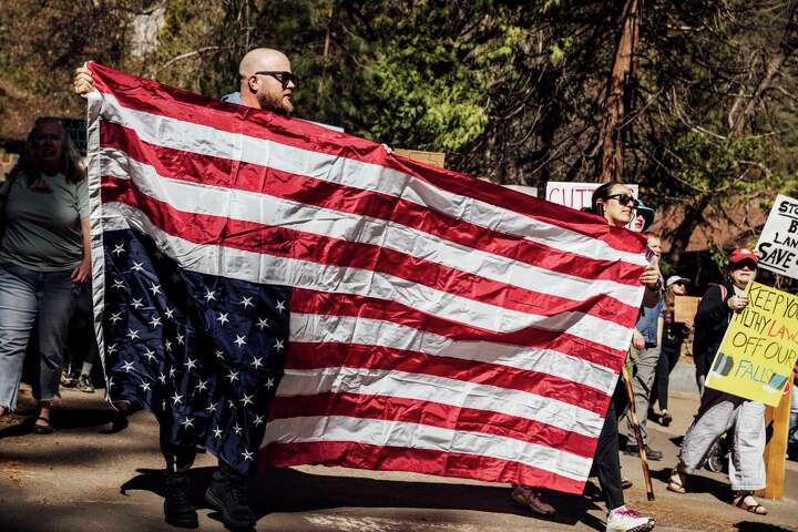 ‘Protect the parks’: Protesters in Yosemite, Bay Area blast Trump cuts