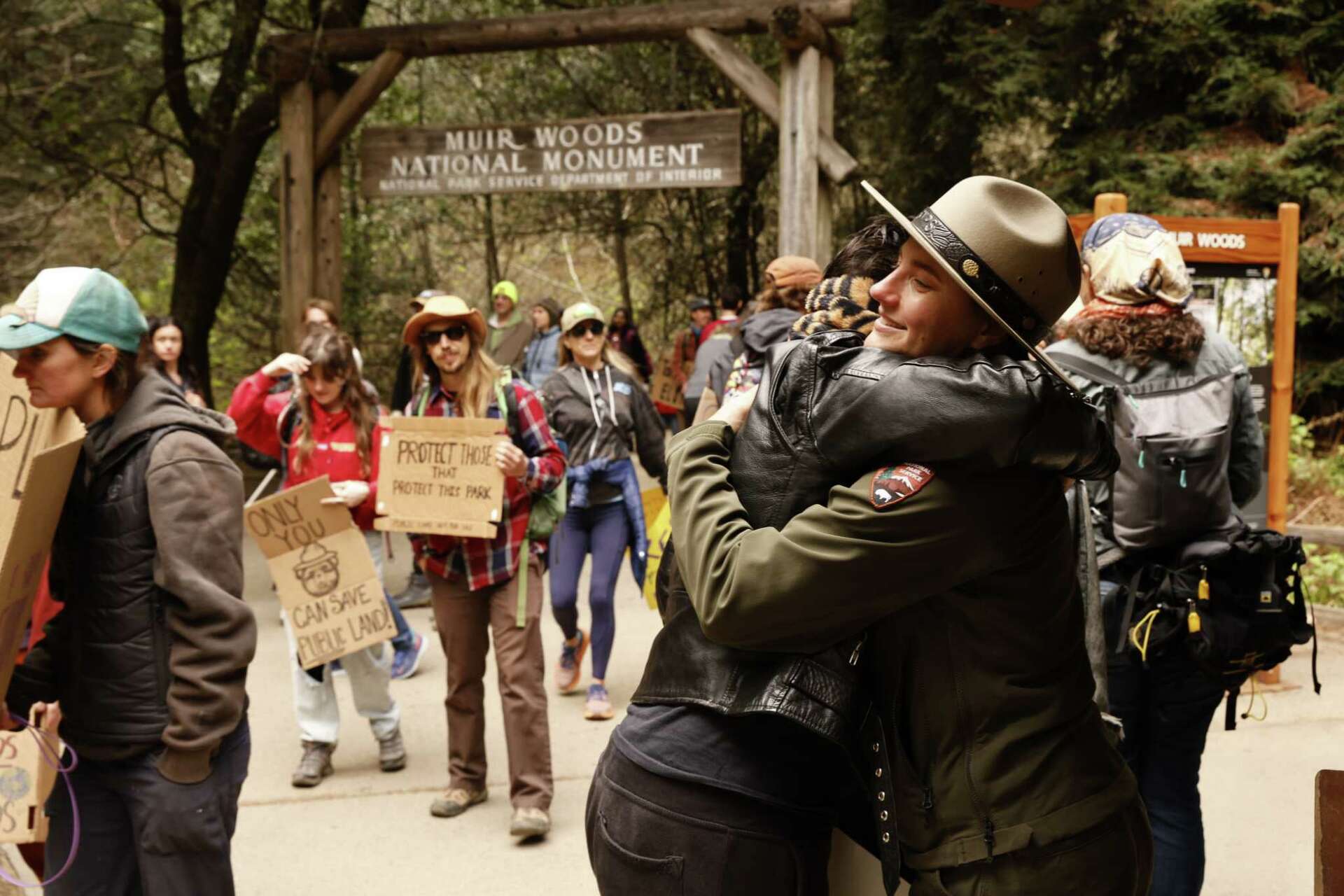 ‘Protect the parks’: Protesters in Yosemite, Bay Area blast Trump cuts