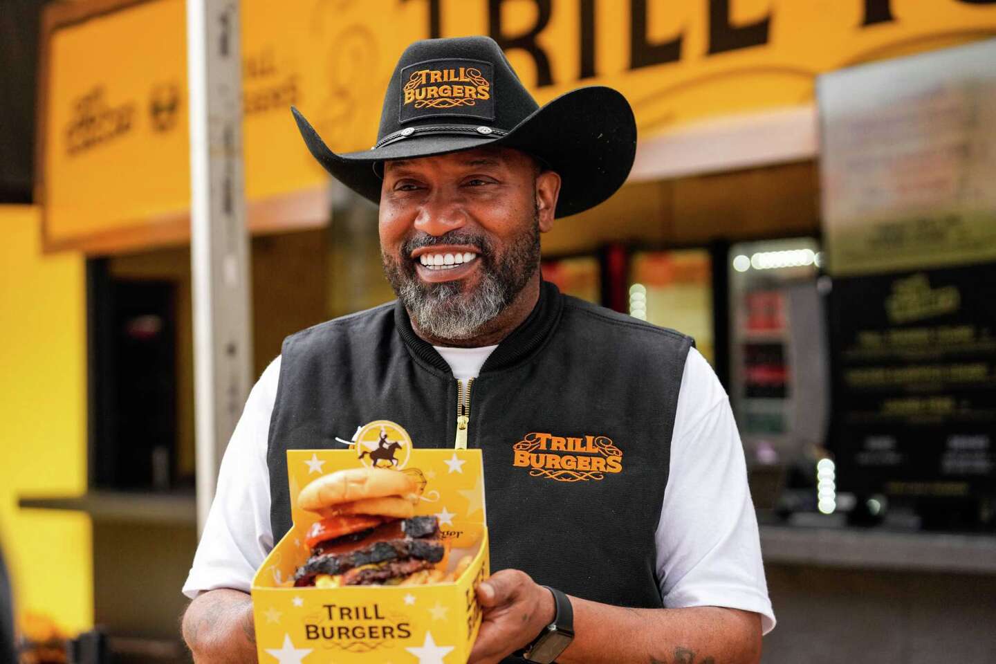Trill Burgers introducing 'Trill Town' at Houston rodeo