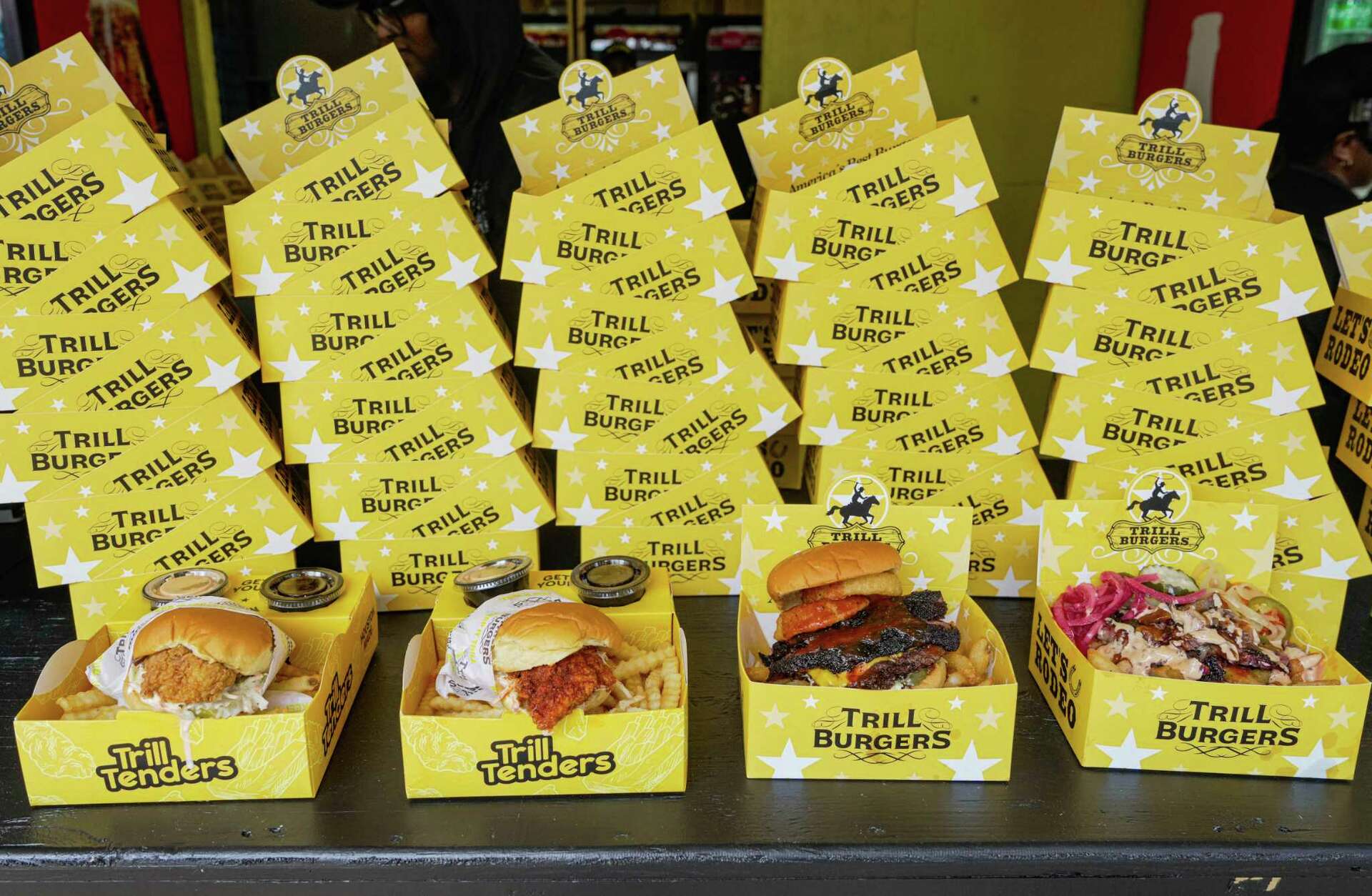 Trill Burgers introducing 'Trill Town' at Houston rodeo