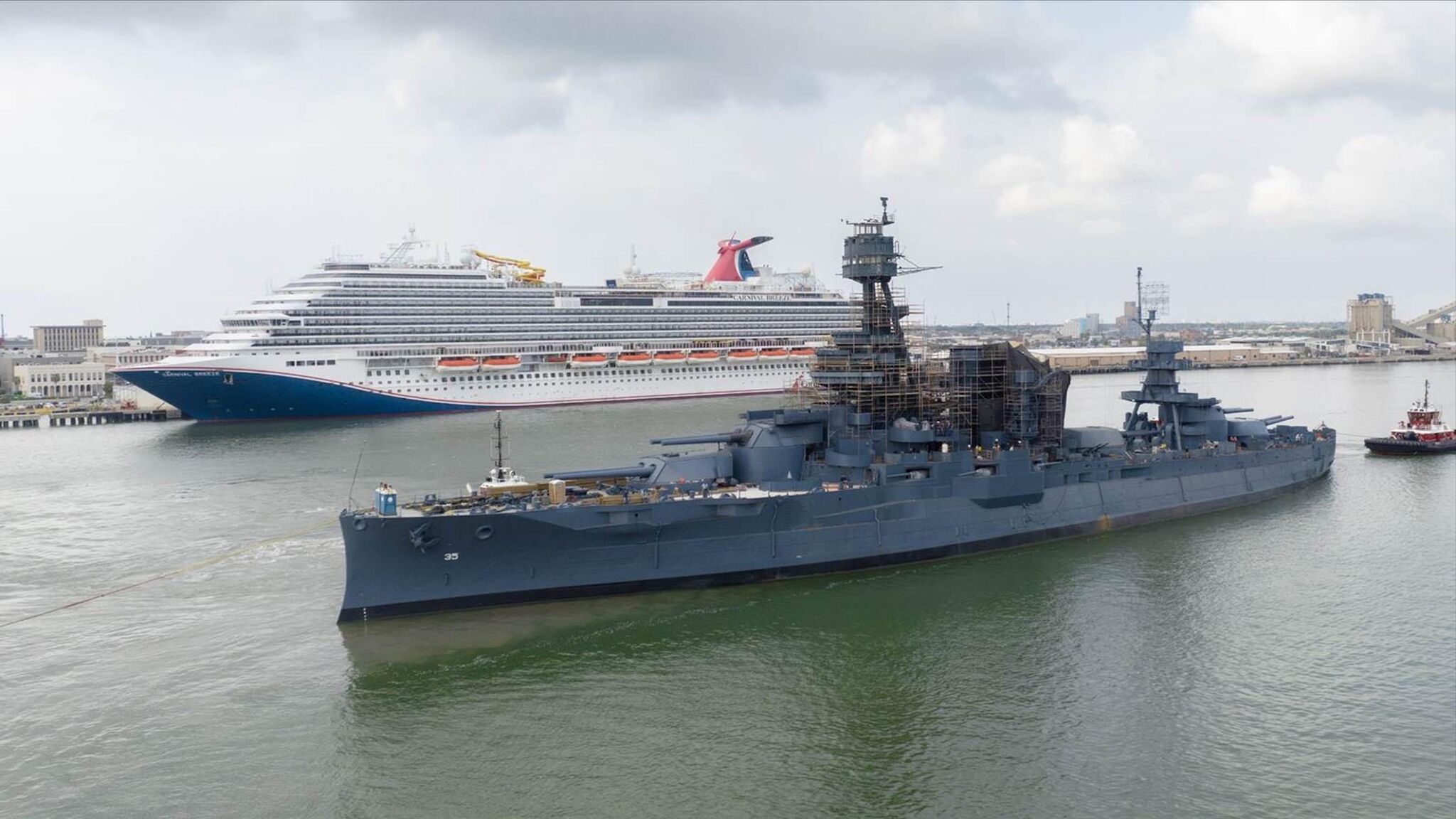 Battleship Texas finally has a new Galveston home