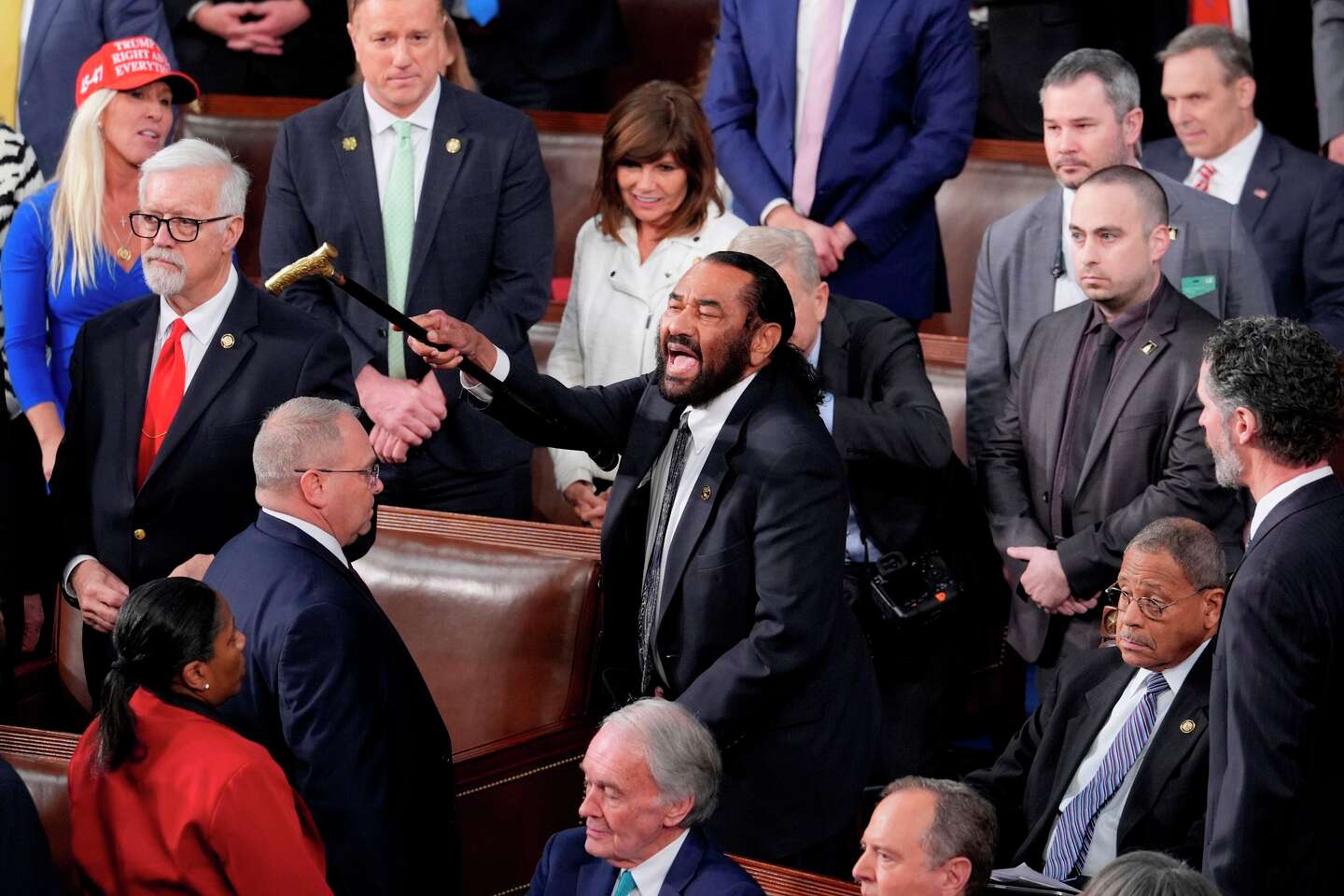 Houston Rep. Al Green removed from House chamber during Trump speech