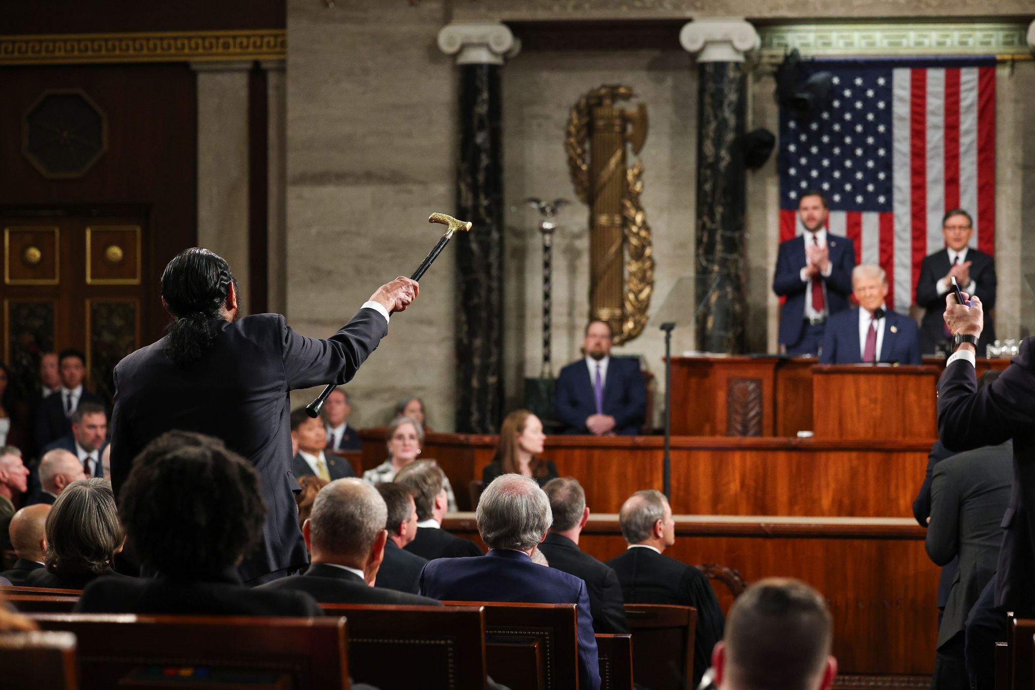 U.S. Rep. Al Green censured for disrupting Trump speech to Congress