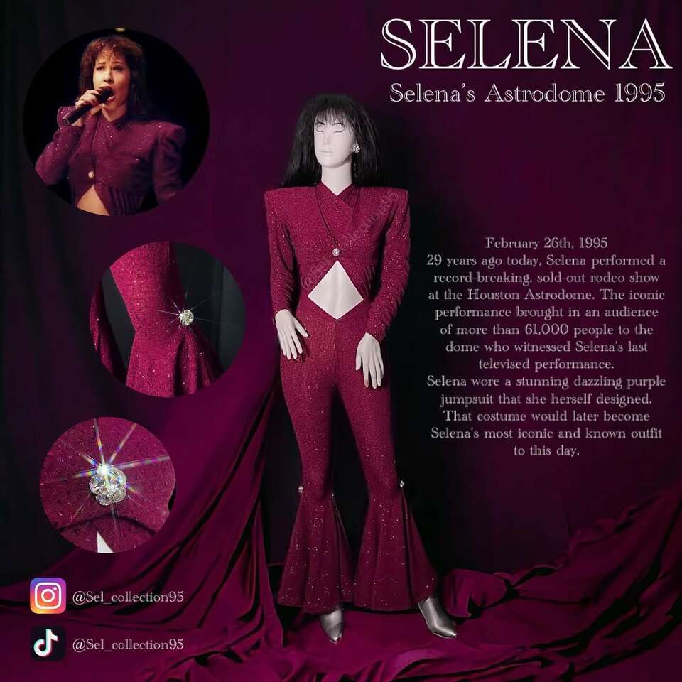 Selena's purple Houston Rodeo jumpsuit is a piece of fashion history