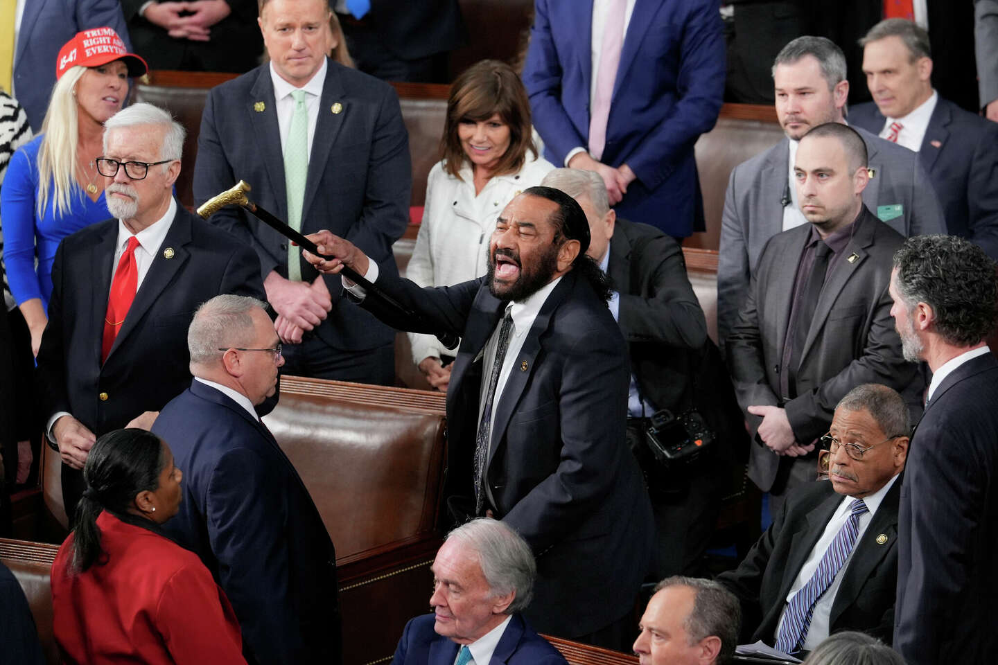 Censure meaning: Al Green rebuked for disrupting Trump speech