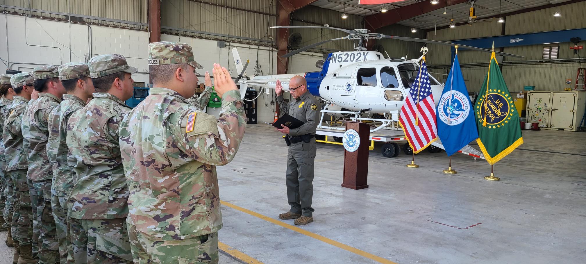 Laredo Sector BP holds deputization ceremony for Texas National Guard