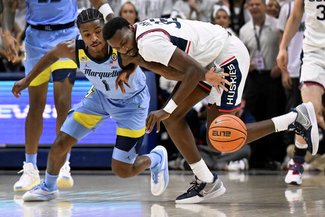 UConn's Samson Johnson notched his first career double-double in win