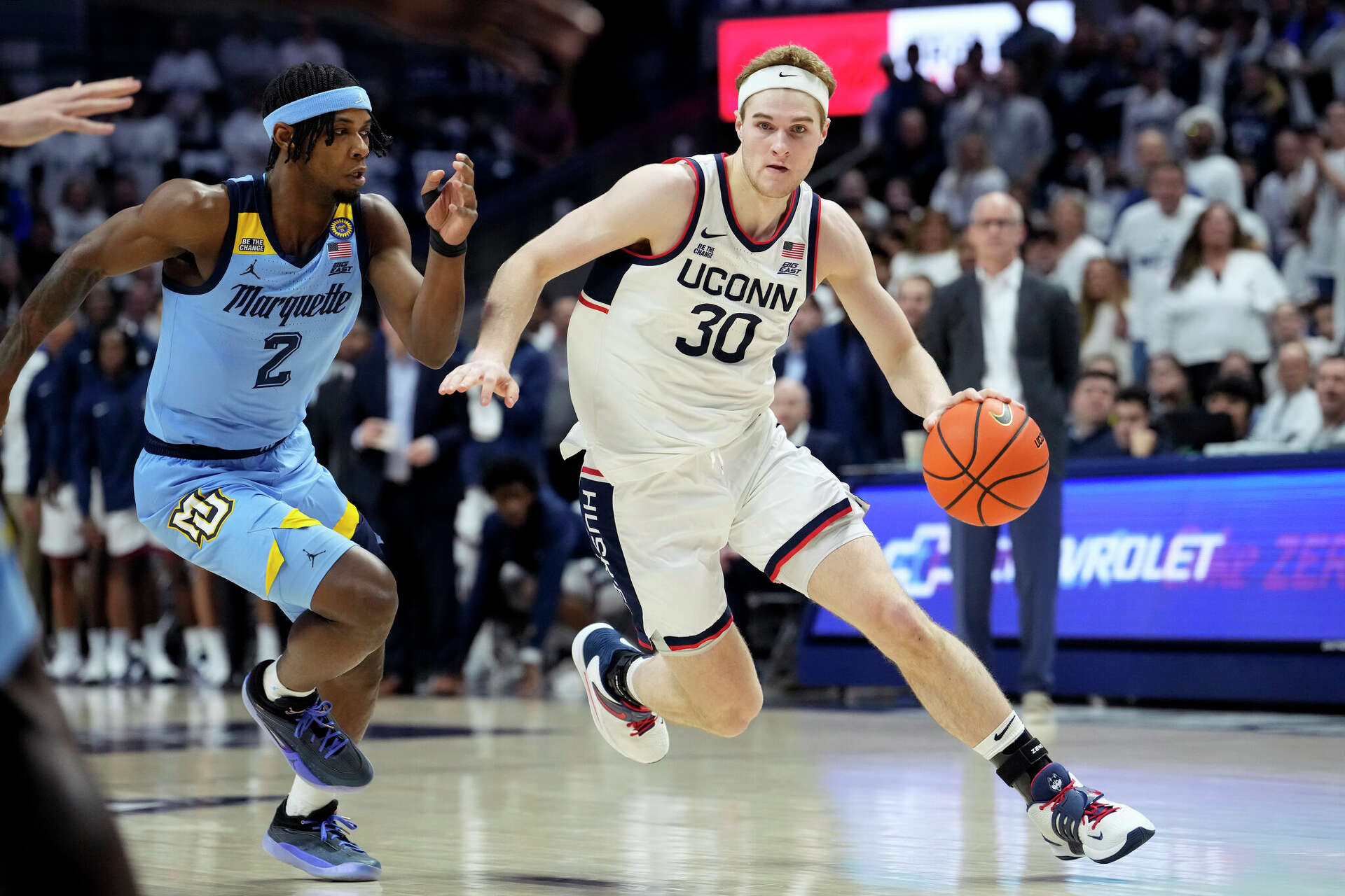 UConn men's basketball's Liam McNeeley Big East Freshman of Year