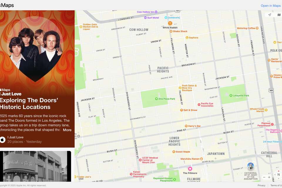 The Doors mark 60th anniversary with new Apple Maps guide