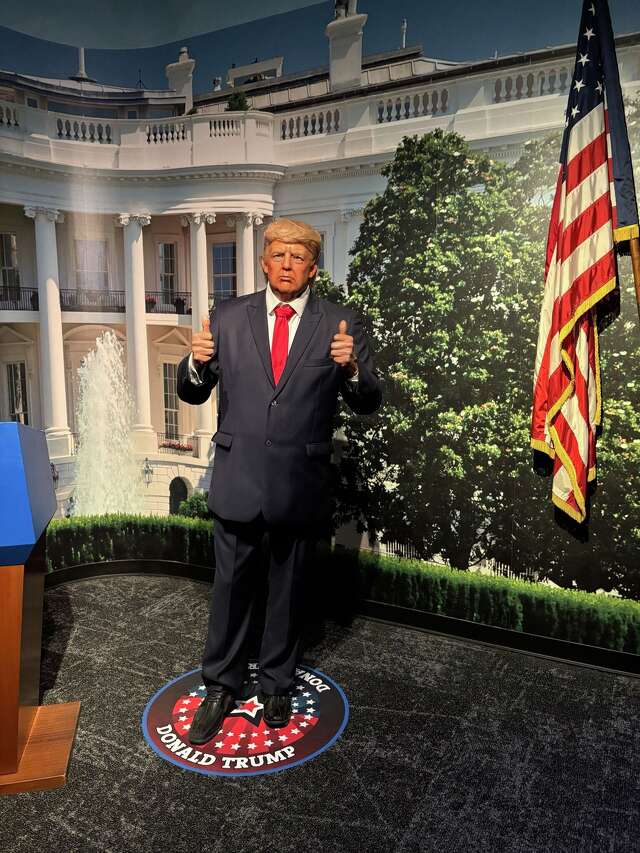 Here's the real condition of the Trump wax figure in San Antonio