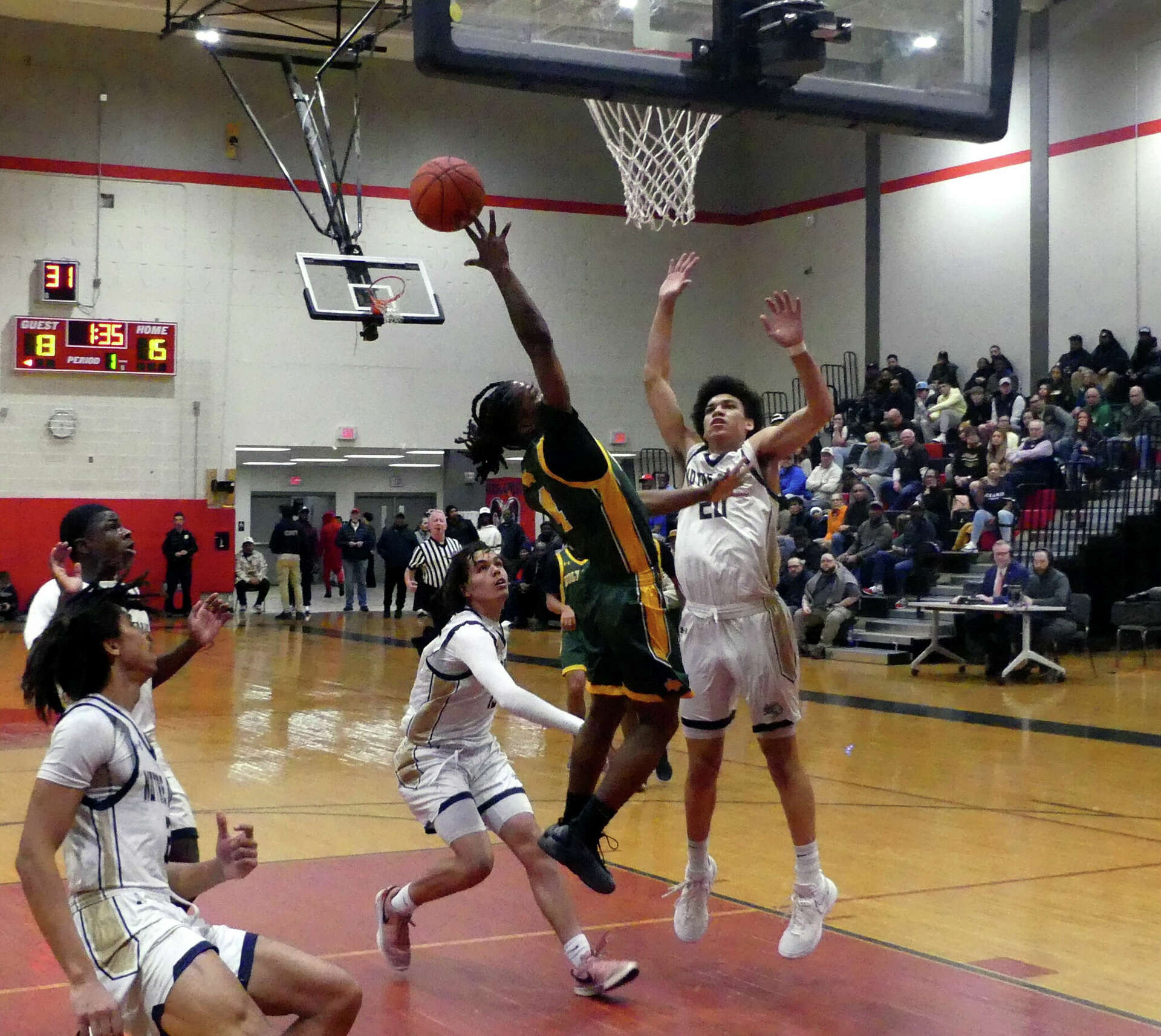 ND Prep boys basketball runs past Holy Cross in Parker's final game