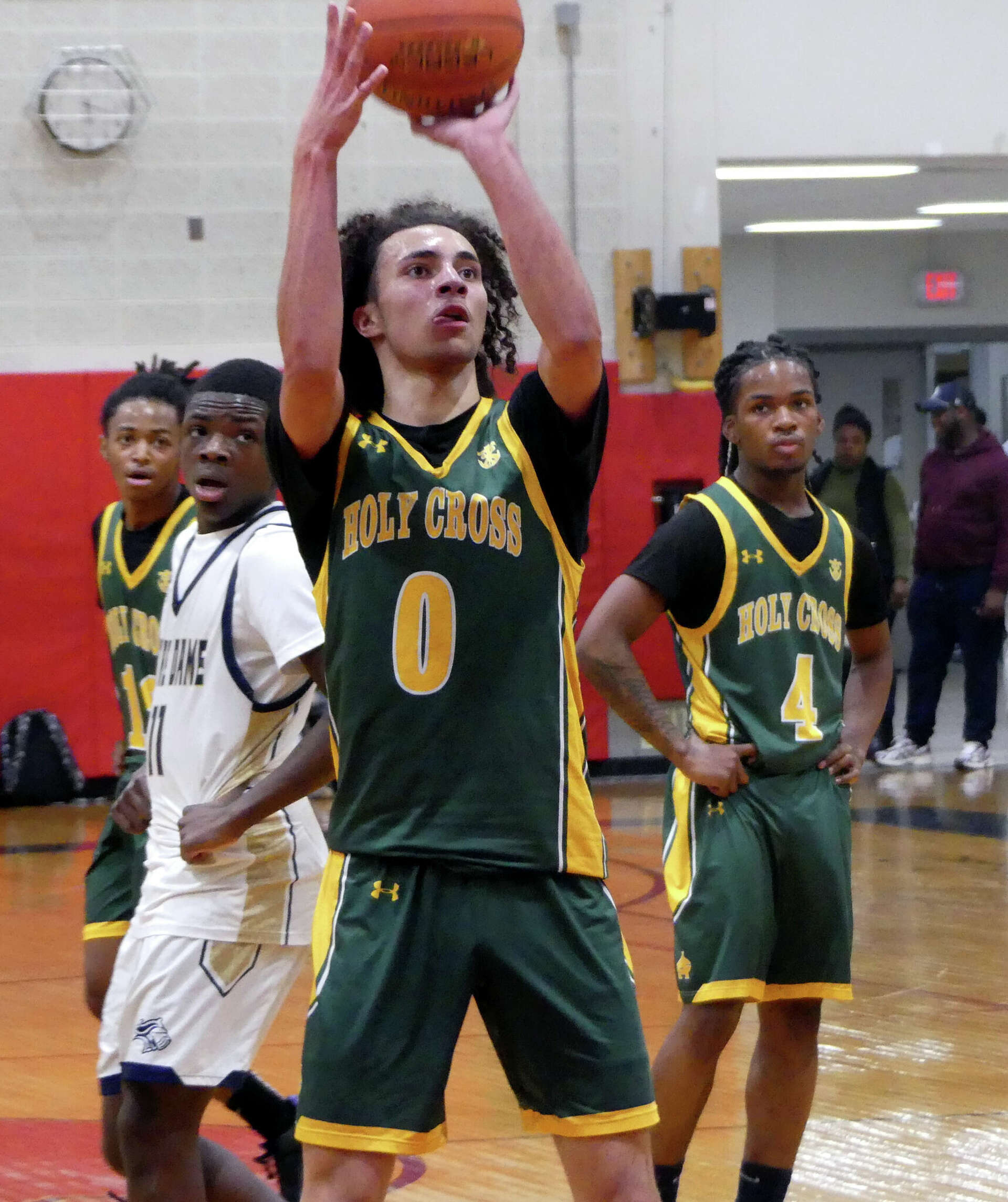 ND Prep boys basketball runs past Holy Cross in Parker's final game
