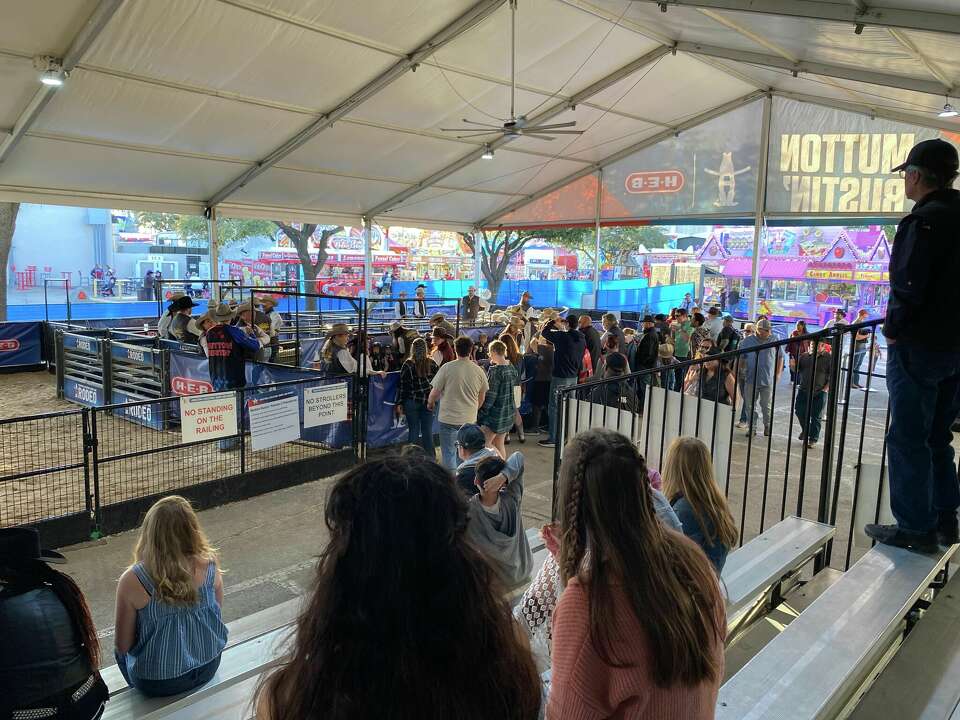 Mutton bustin' at Houston rodeo is 15 seconds of anxiety