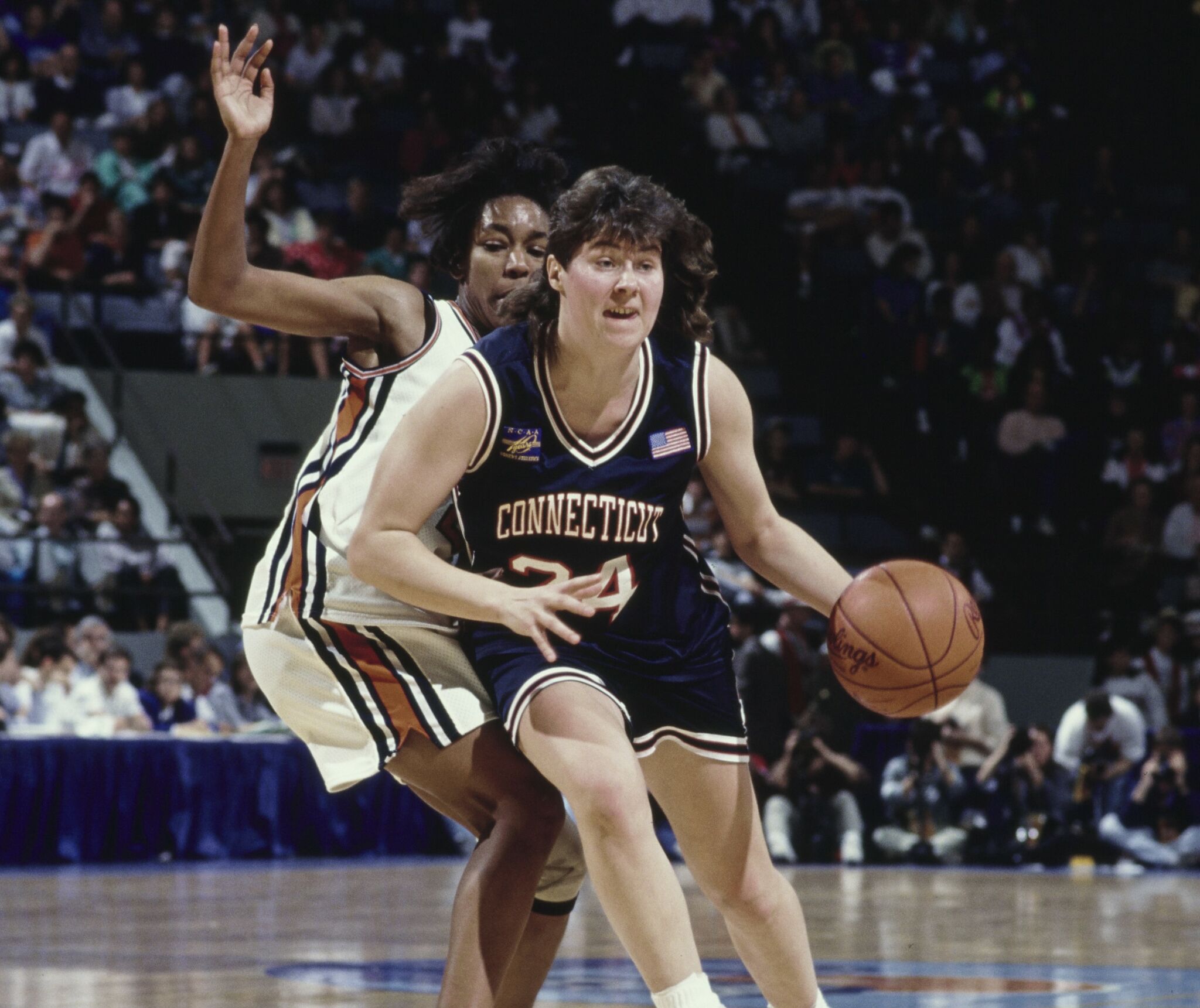 UConn women's basketball's first All-American Kerry Bascom honored