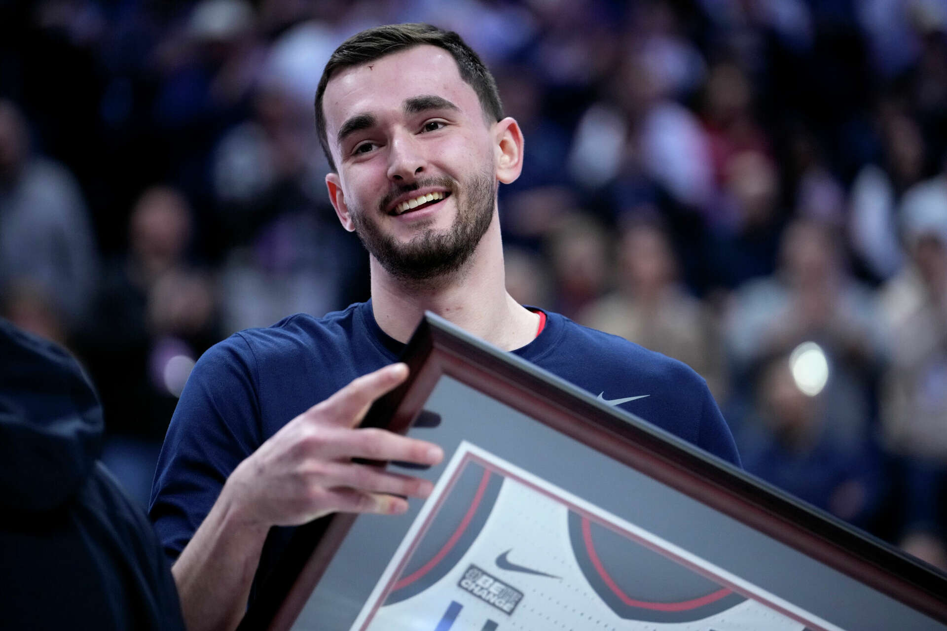 UConn men's basketball player Alex Karaban returns for senior season